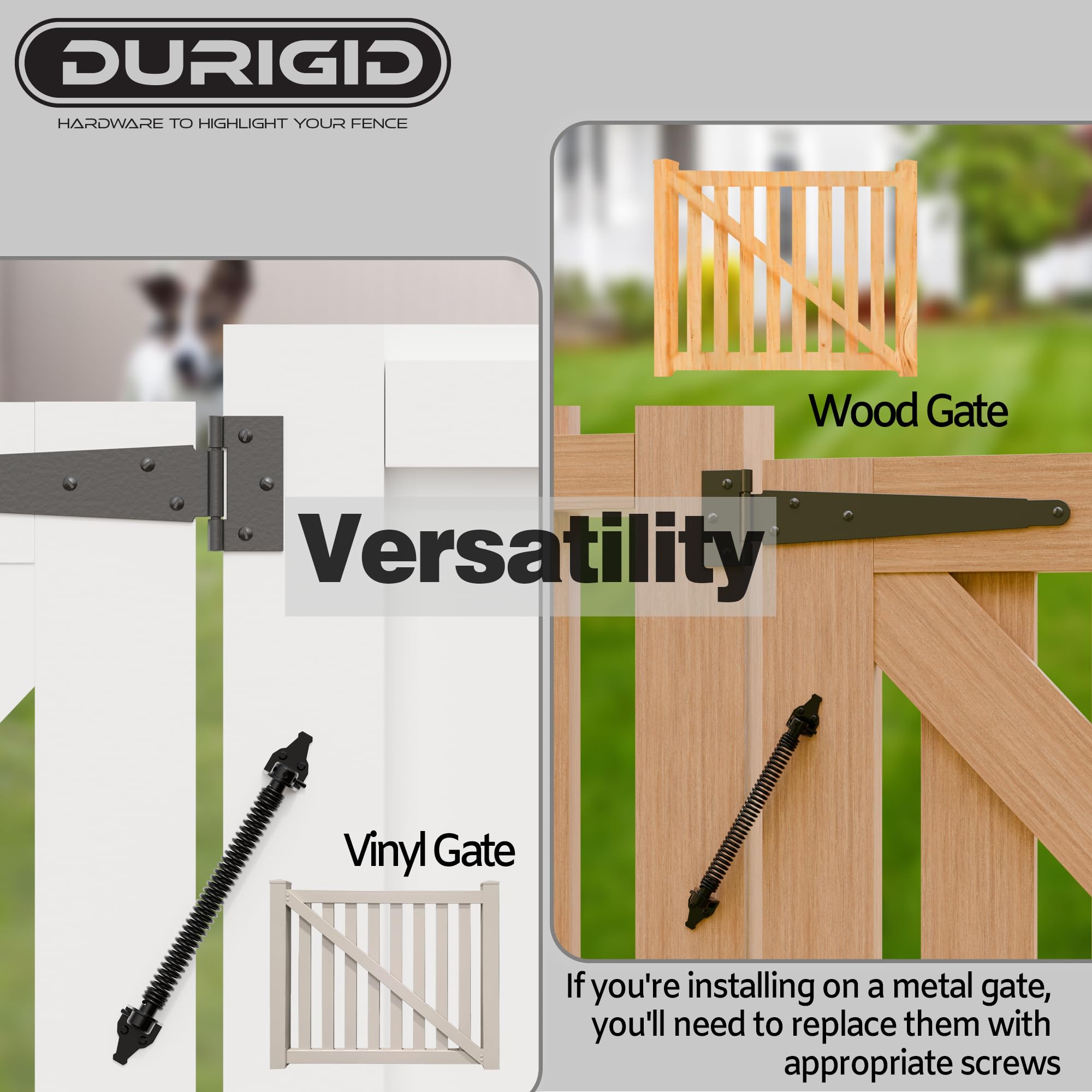 Snapklik.com : 14" Gate Springs Self Closing Outdoor, Gate Spring Self ...