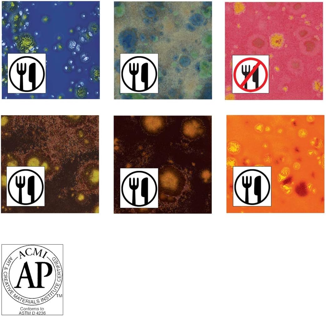 Amazon.com: AMACO Crystaltex Glaze Class Pack No. 3