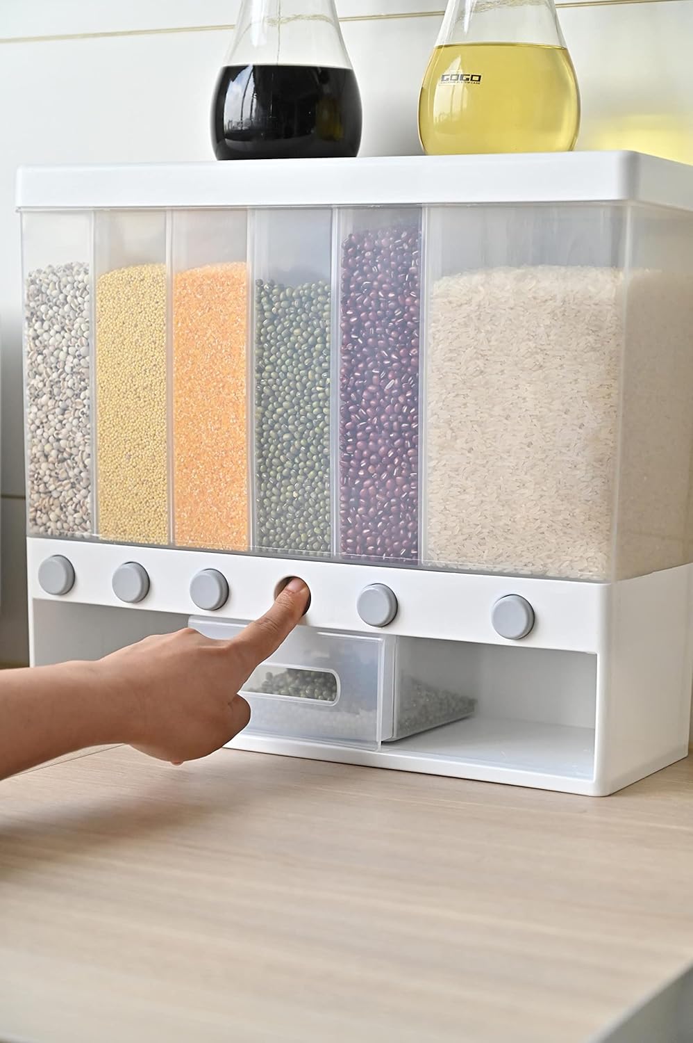 Buy Marsun Pulse Dispenser Wall Mounted Cereal Food Dispenser For ...