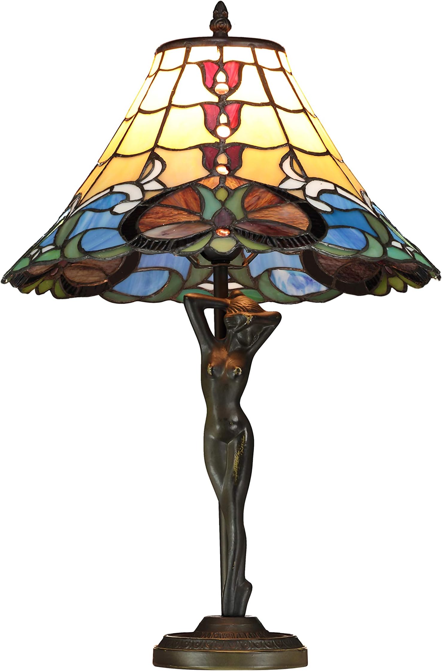 Home Supplies Sculptured Tiffany Lamps, Stained Glass Handmade Tiffany ...