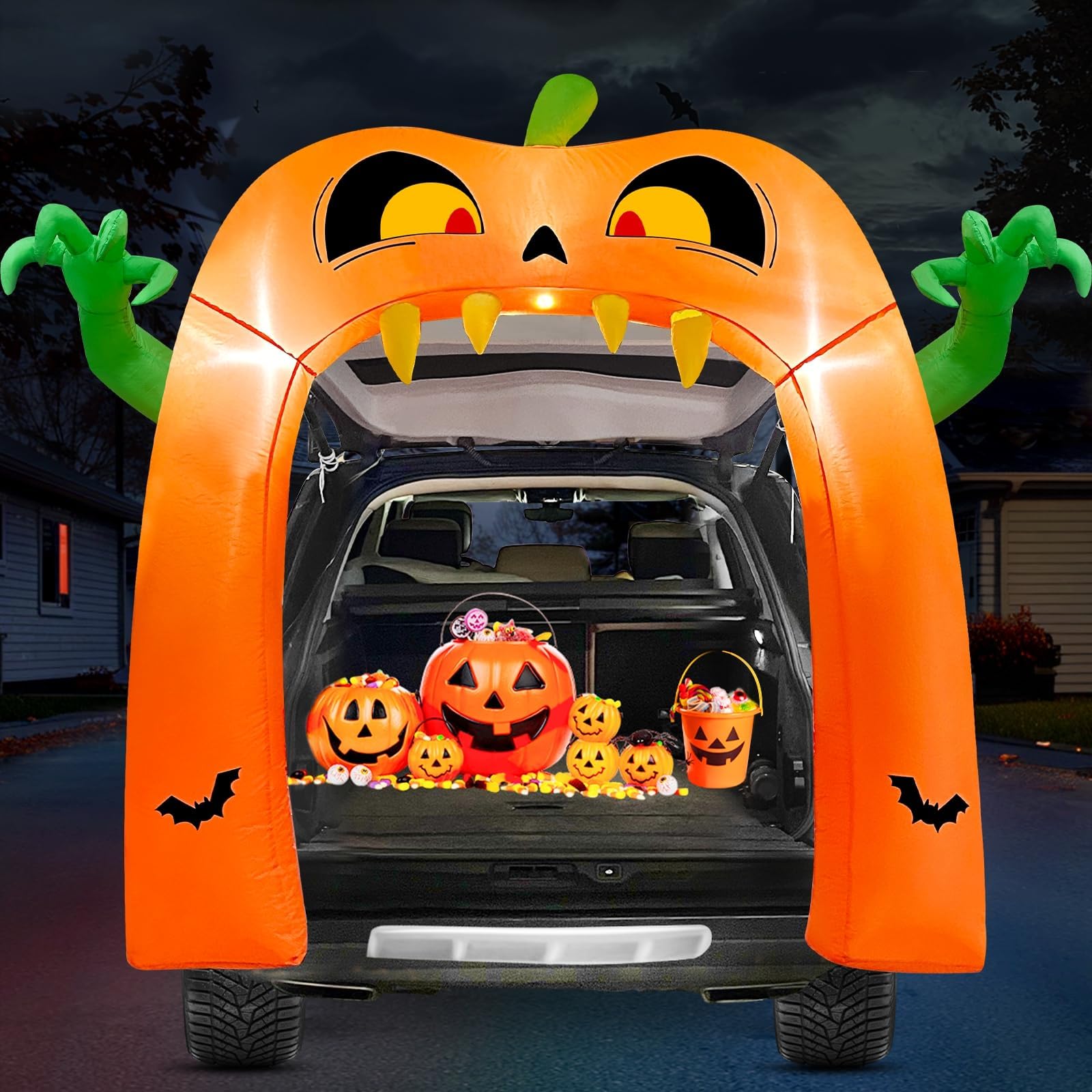 Amazon.com: [ Rotating Green Magic Lights ] 3.5 Ft Halloween Inflatable ...