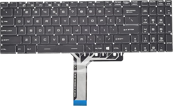 Amazon.com: Replacement Keyboard for MSI GE75 Raider, GS75 Stealth ...