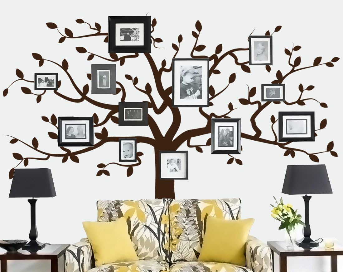 Family Tree Decal (Large Tree Decal - Frames and Photos not included ...
