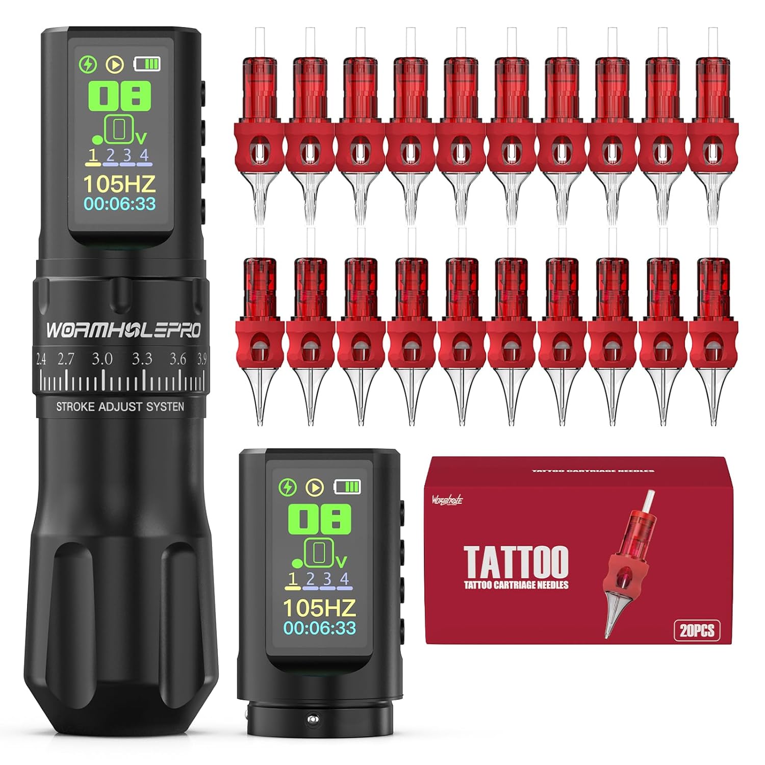 Amazon.com: WORMHOLEPRO Tattoo Gun AQUILA Wireless Tattoo Machine Multi ...