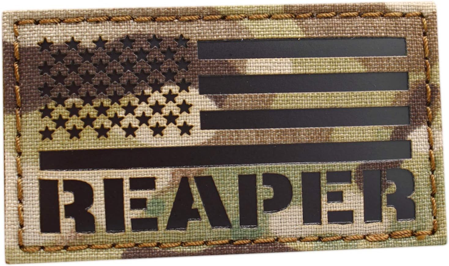 Amazon.com: IR mult1cam America Reaper Flag 2x3.5 Morale USA Tactical ...