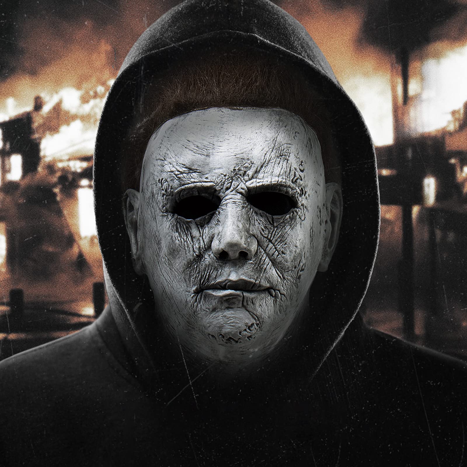Michael Myers Mask Halloween Cosplay Horror Mike Myers Face Mask ...
