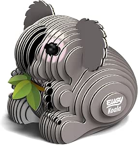 EUGY 016 Koala 3D Puzzle - 30 Piece Eco-Friendly Educational Toy Puzzle ...
