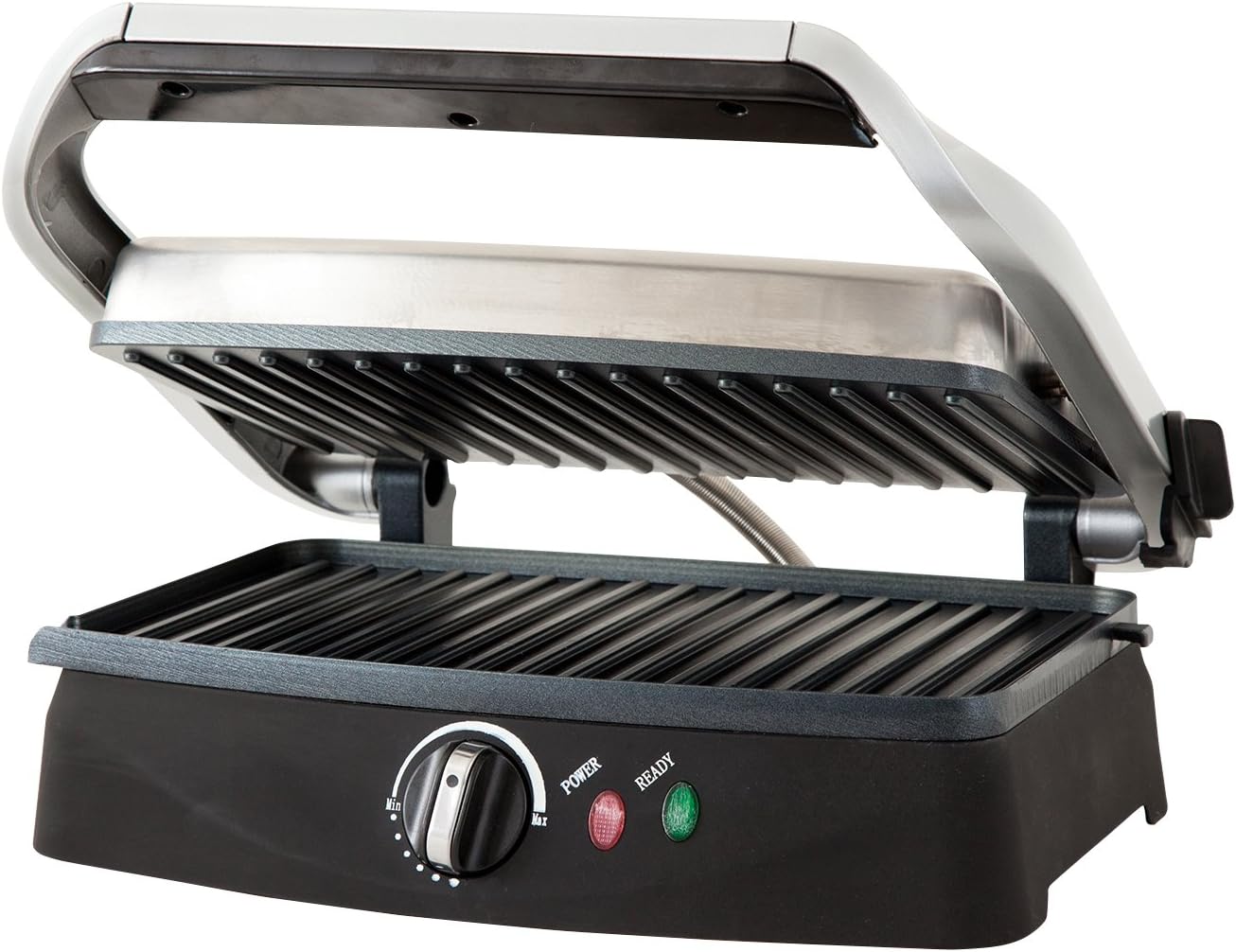 Amazon.com: Chefman RJ02-V2 Contact Grill and Panini Press, Silver ...