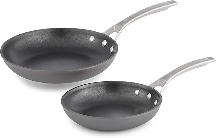 Amazon.com: Calphalon Nonstick Frying Pan Set with Stay-Cool Handles ...