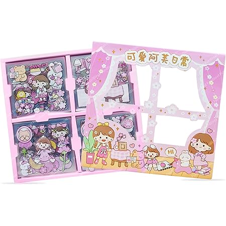 FunBlast Kawaii Stickers Set – Set of 2 Princess Dress-Up Change ...