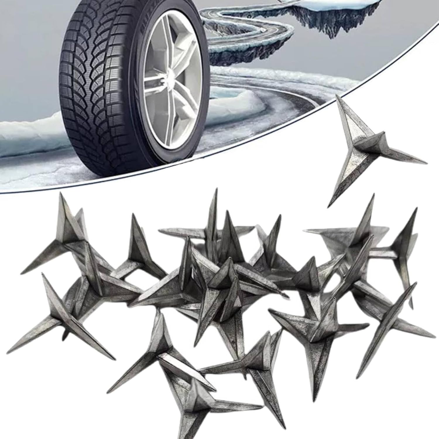 20Pack Tire Tyre Puncture Triangle Nail Spikes Anti-Theft Security Car ...