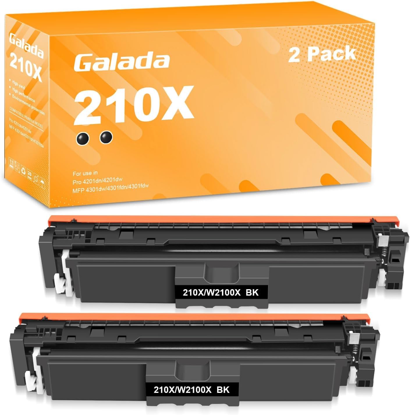 210X Remanufactured Toner Cartridge Replacement for HP 210X 210A W2100X ...