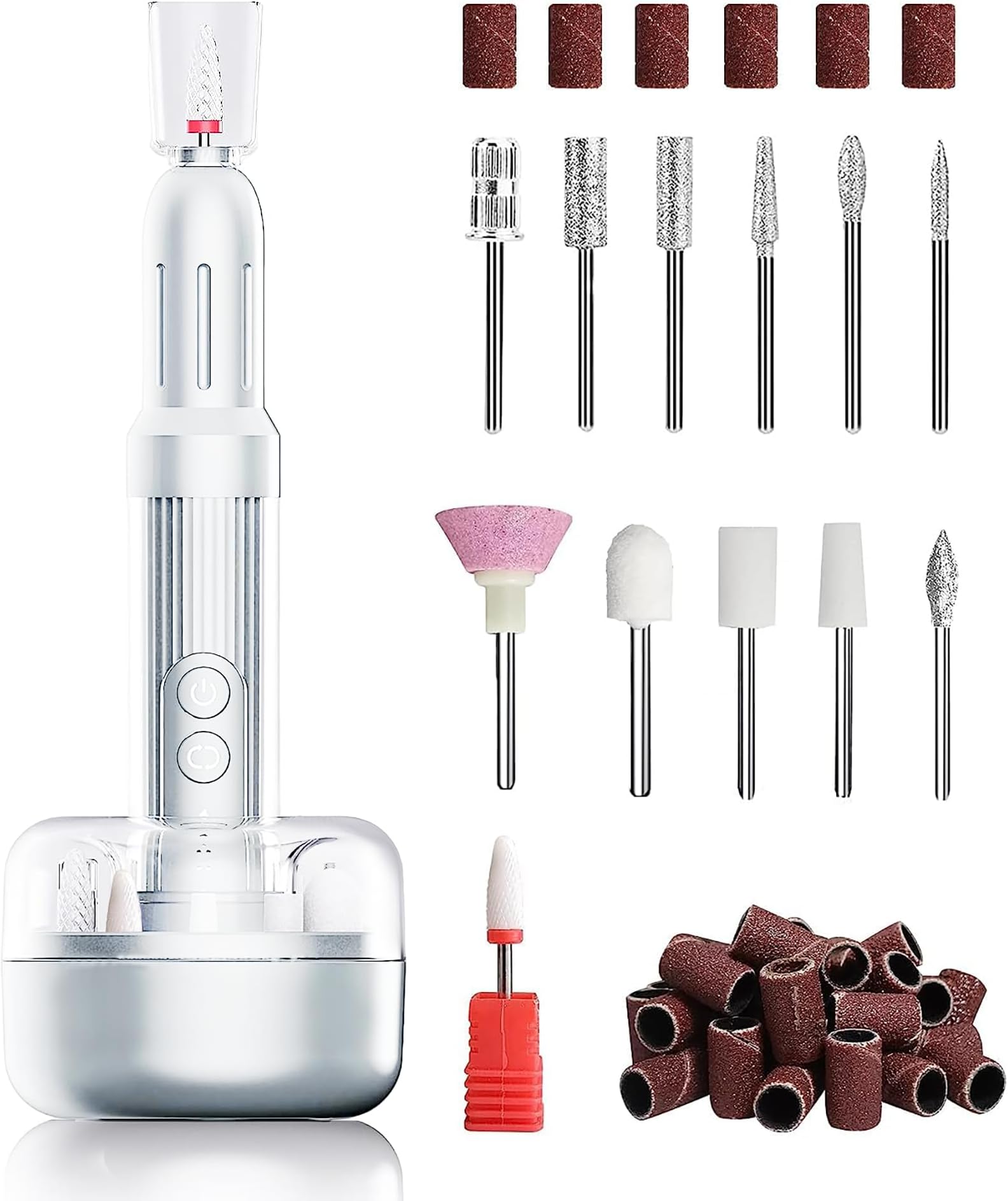 Amazon.com: Professional Electric Nail Drill Kit, Portable Cordless ...