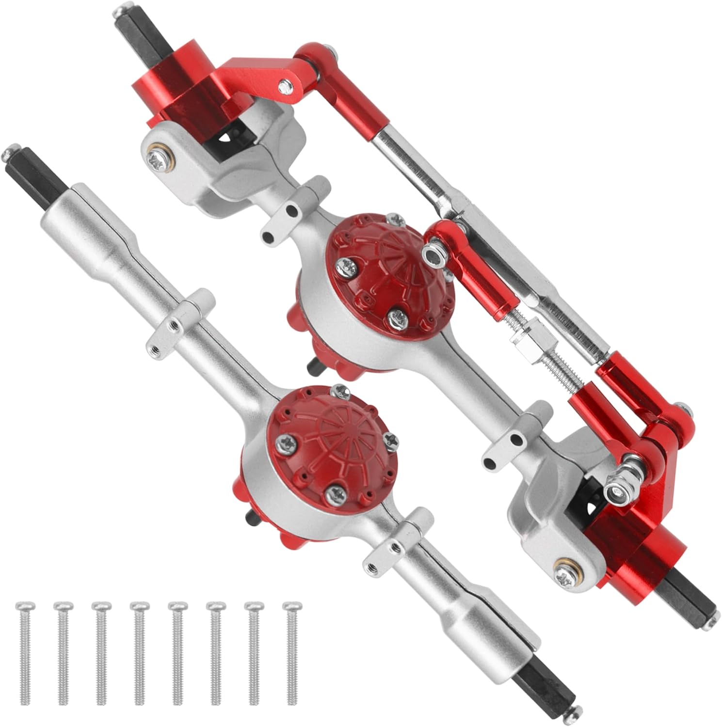 Amazon.com: Vgoohobby Metal Front & Rear Portal Axle Set Upgrades Parts ...