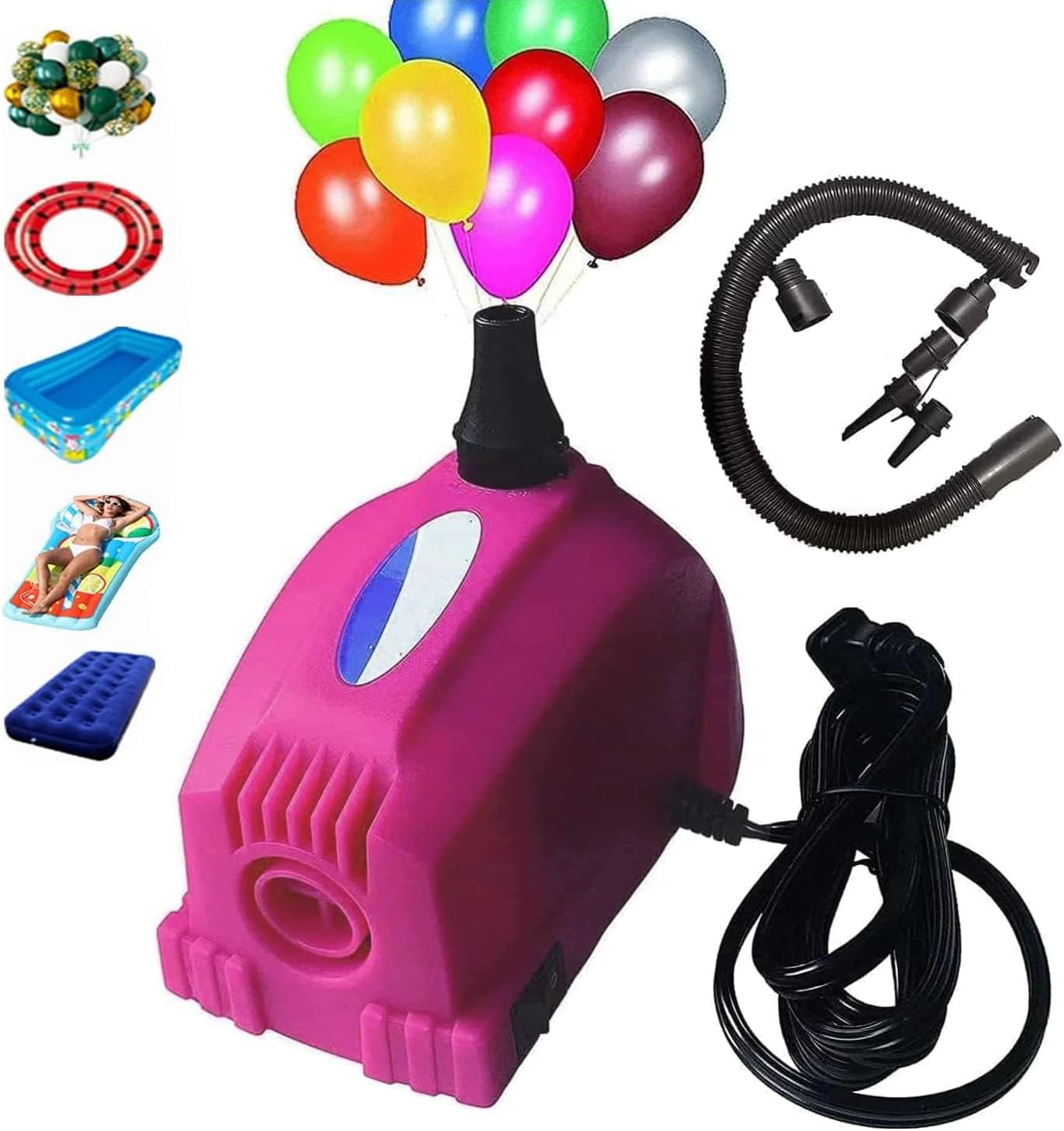 Balloon Pump Multifunction Portable Balloon Inflator Air Blower for ...