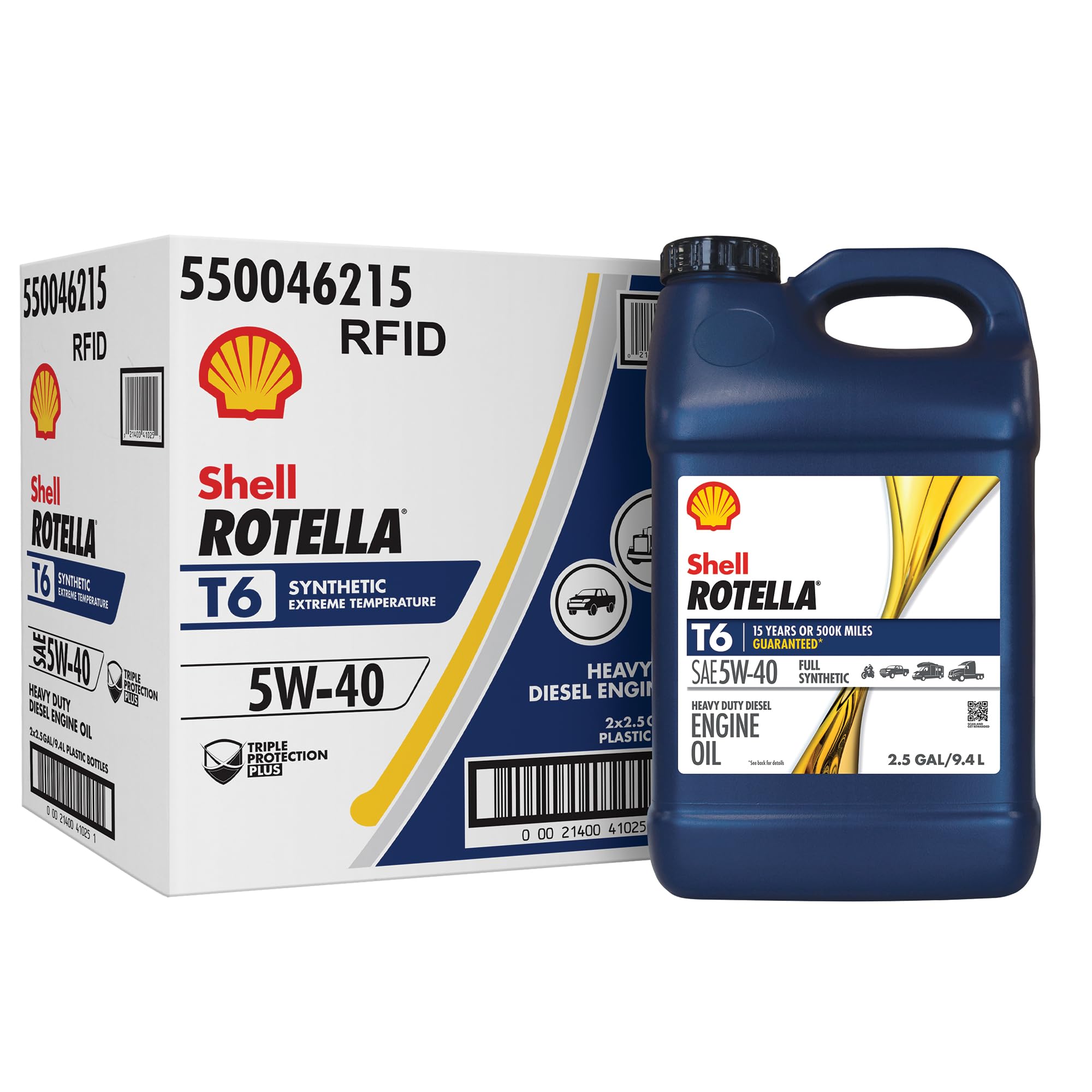Snapklik.com : Shell Rotella T6 Full Synthetic 5W-40 Diesel Engine Oil ...