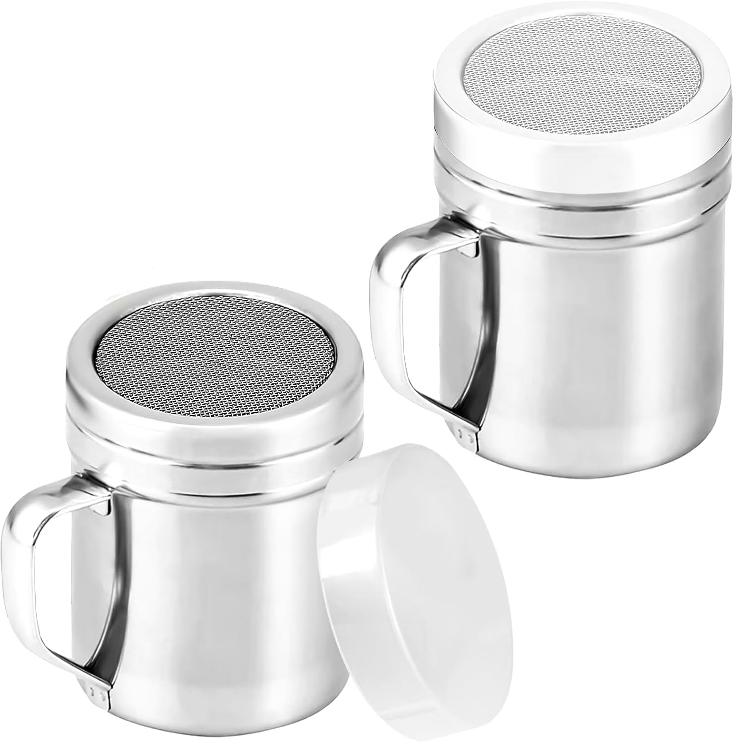 Amazon.com: 2-Pack Powdered Sugar Shaker,Stainless Steel Fine Mesh ...