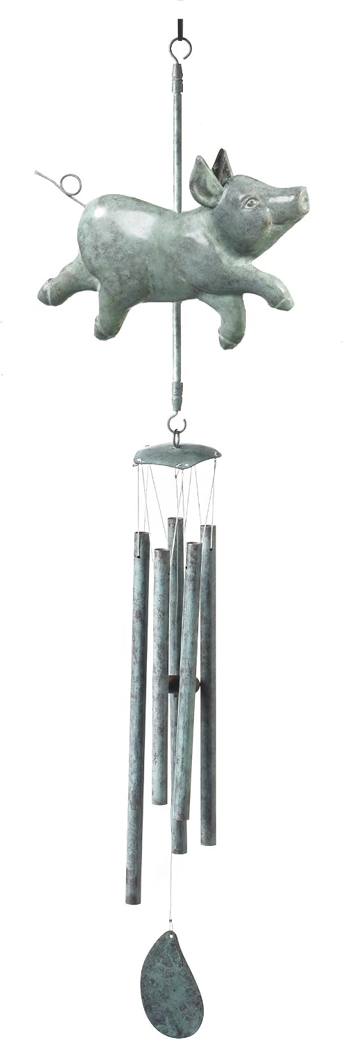 Amazon.com : Good Directions 8800WV1 Whimsical Pig Copper Wind Chime ...