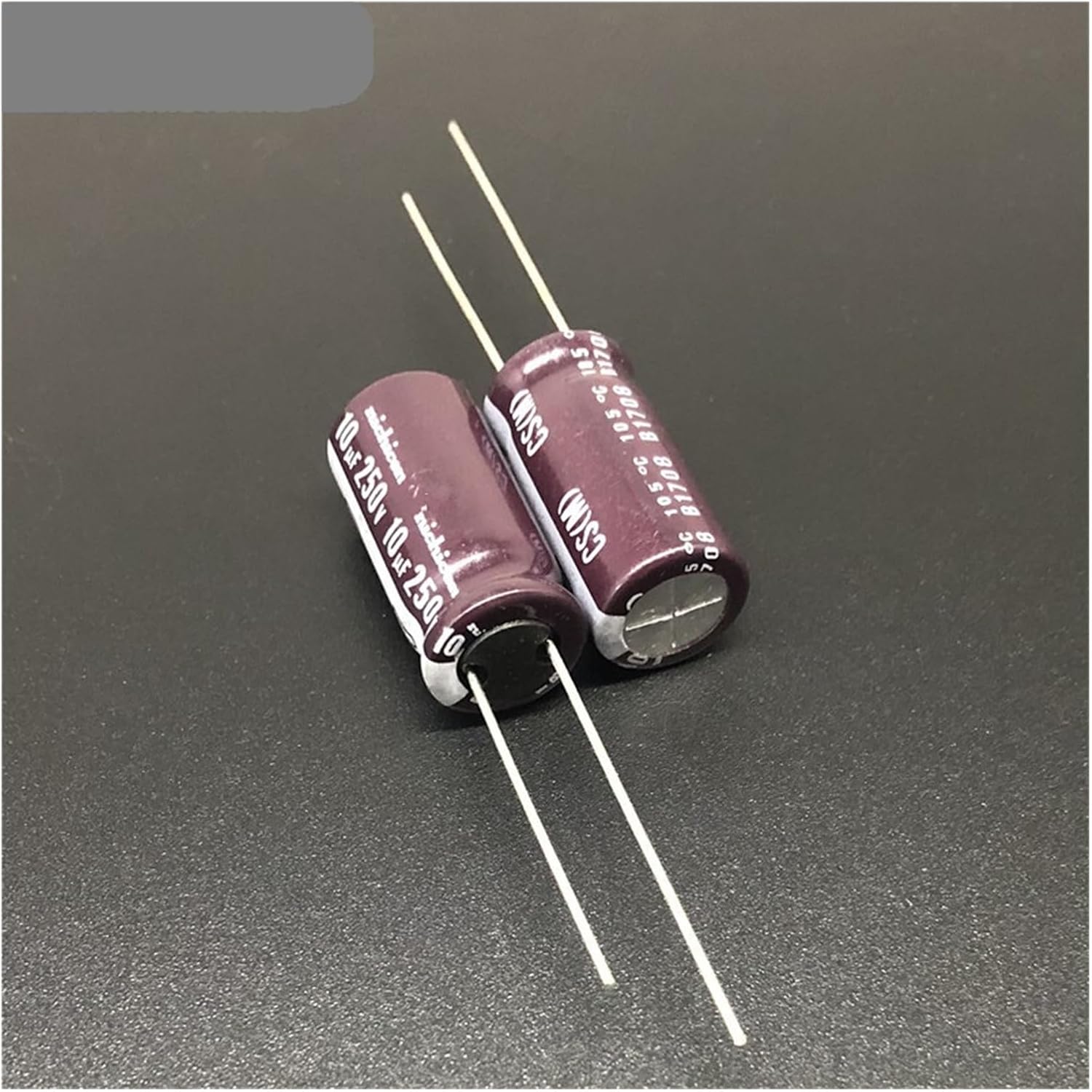 5pcs 10uF 250V CS Series 10x20mm High Ripple Current High Reliability ...