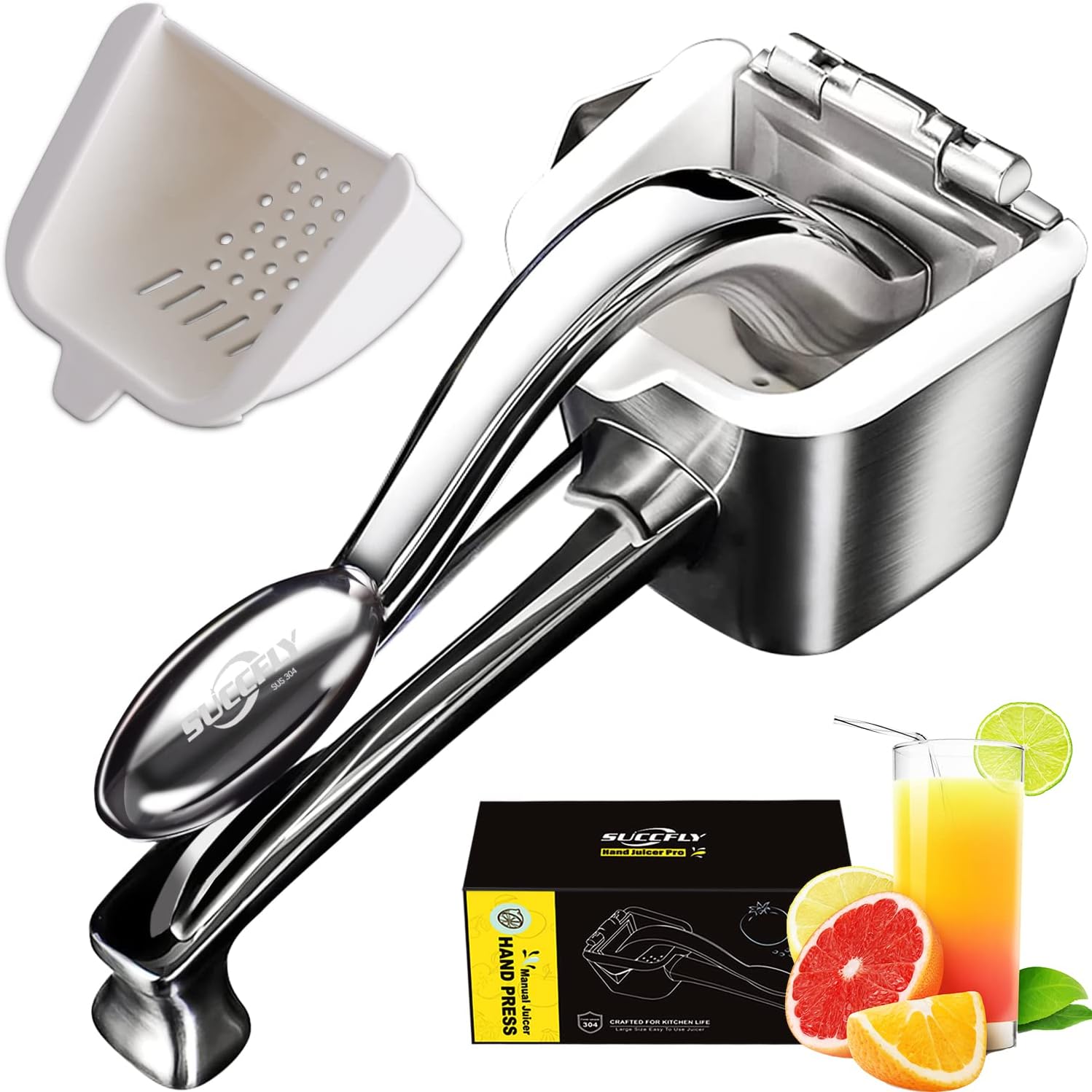 Amazon.com: Lemon Squeezer Heavy Duty Juicer Hand Press Premium Quality ...
