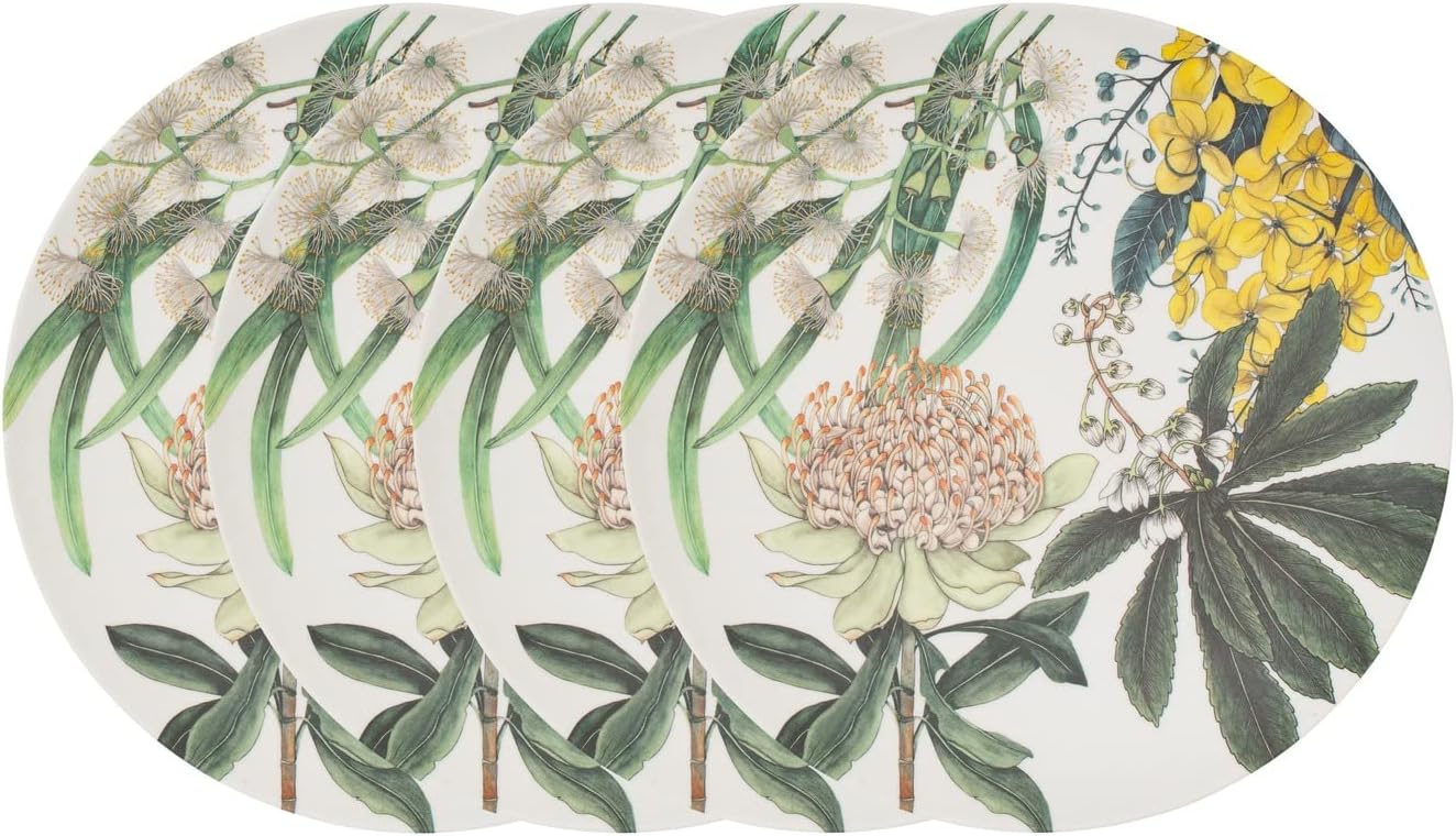 Maxwell & Williams The Blck Pen Golden Summer Bamboo Plate 27cm Set of ...