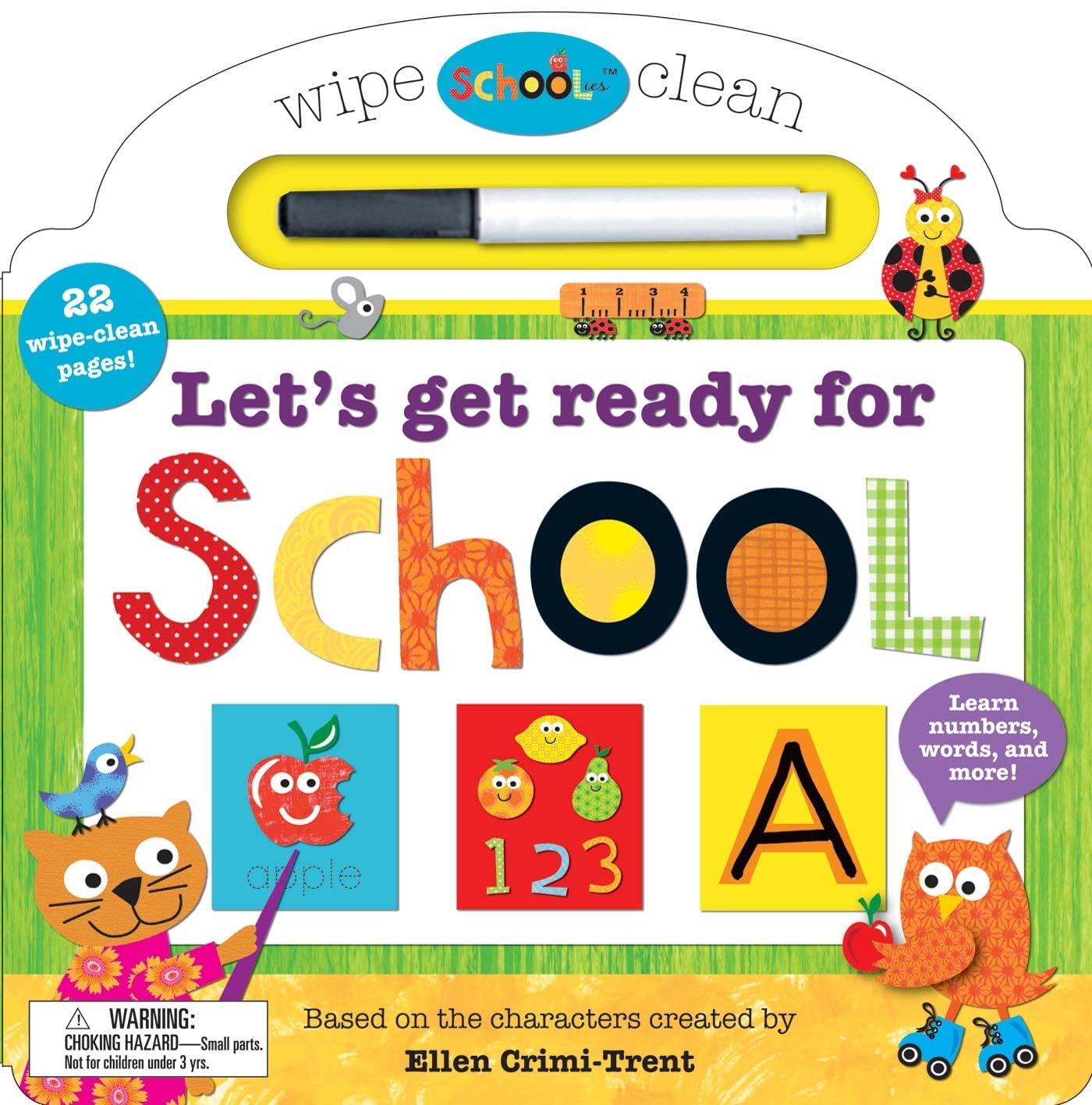 Schoolies: Wipe Clean Let's Get Ready for School: Learn Numbers, Words ...