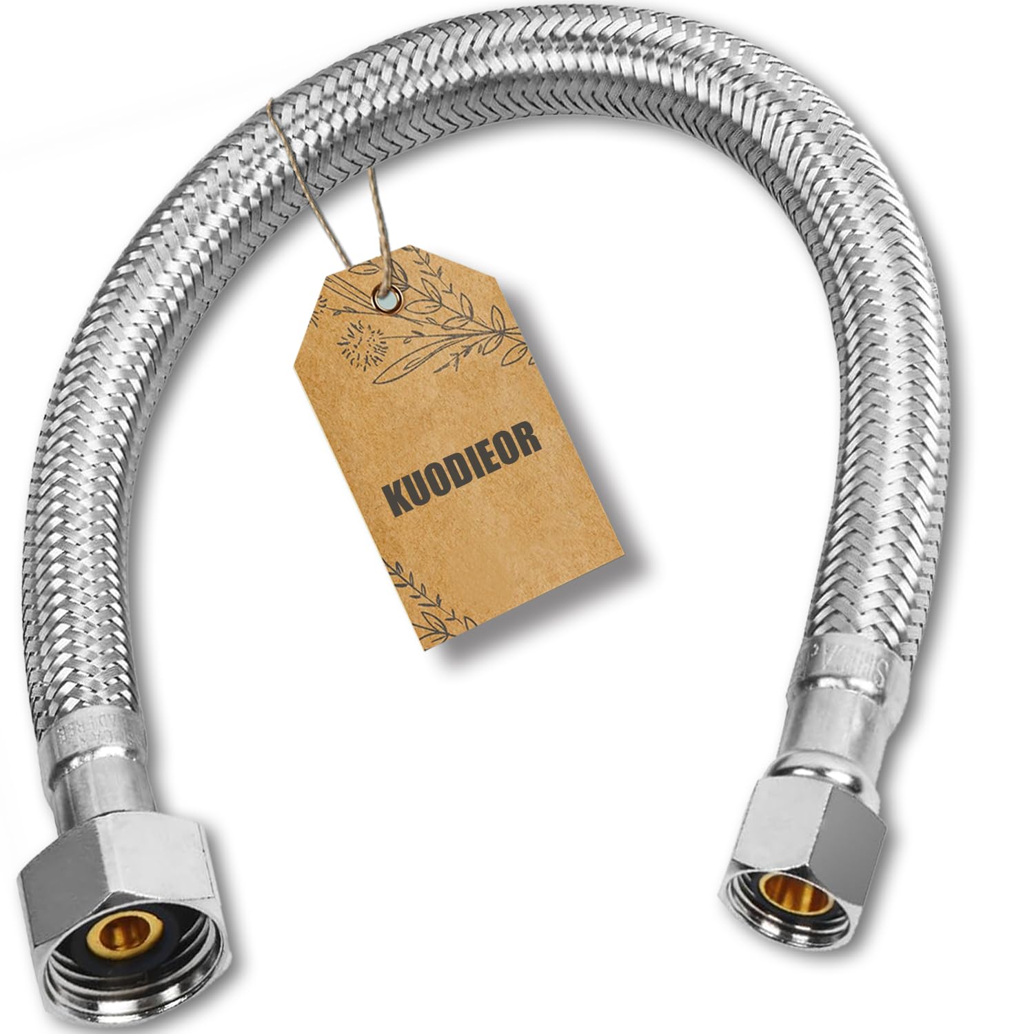 Universal Flexible Toilet Connector, 24-Inch x 3/8" Comp x 7/8" BC ...