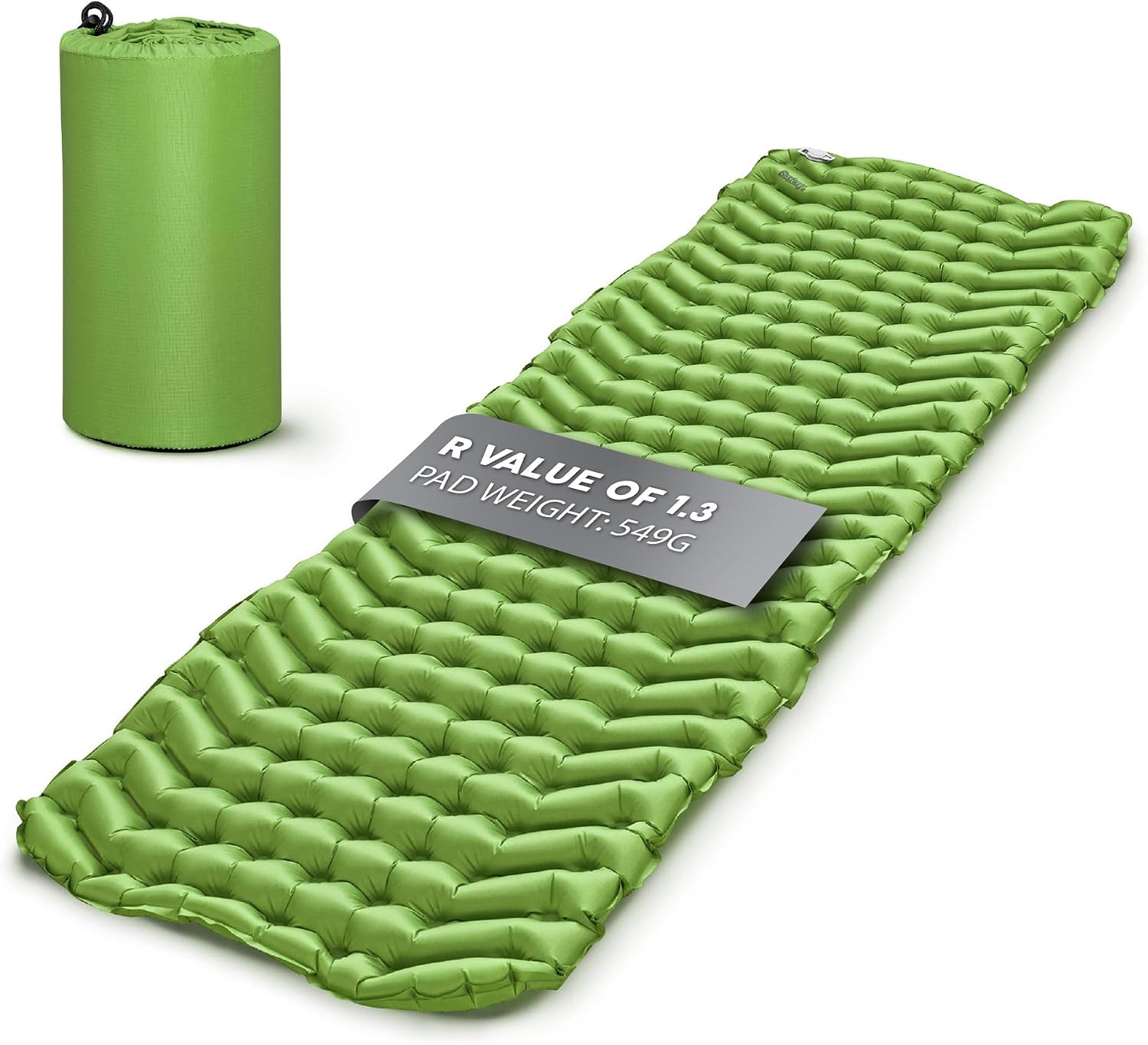 Bestway, Inflatable Rectangular Sleeping Pad, Compact Air Sleeping Mat ...