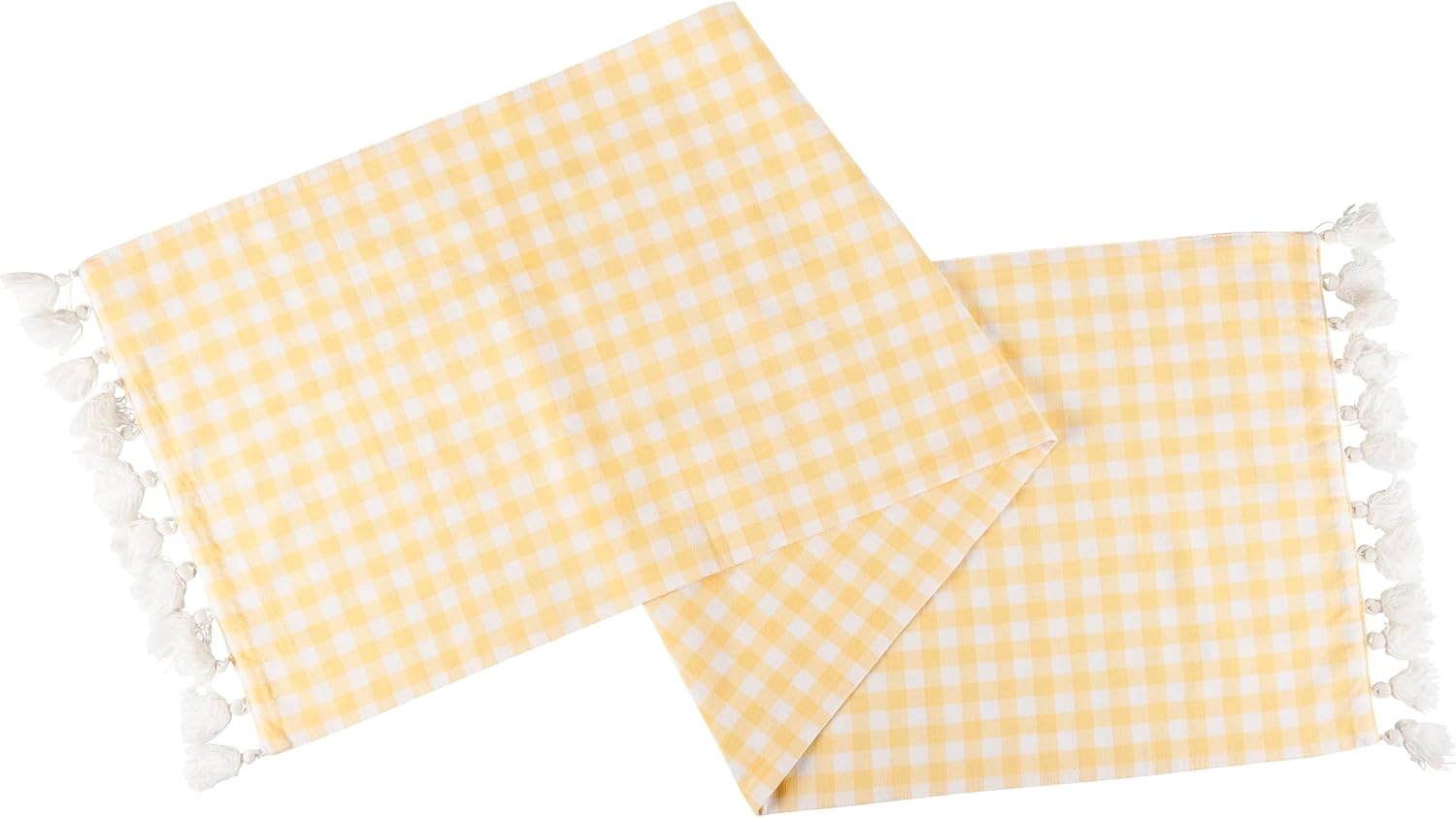 Amazon.com: Primitives by Kathy Yellow Gingham Table Runner: Home & Kitchen