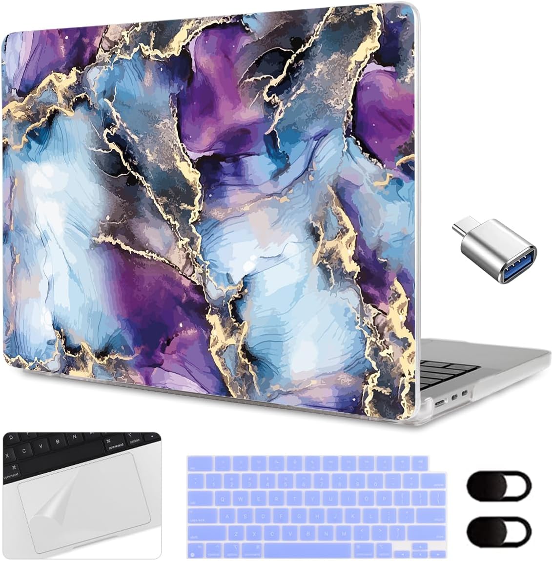 Amazon.com: MEEgoodo for M3 MacBook Air 13.6 inch Case 2024 2022, Fit ...