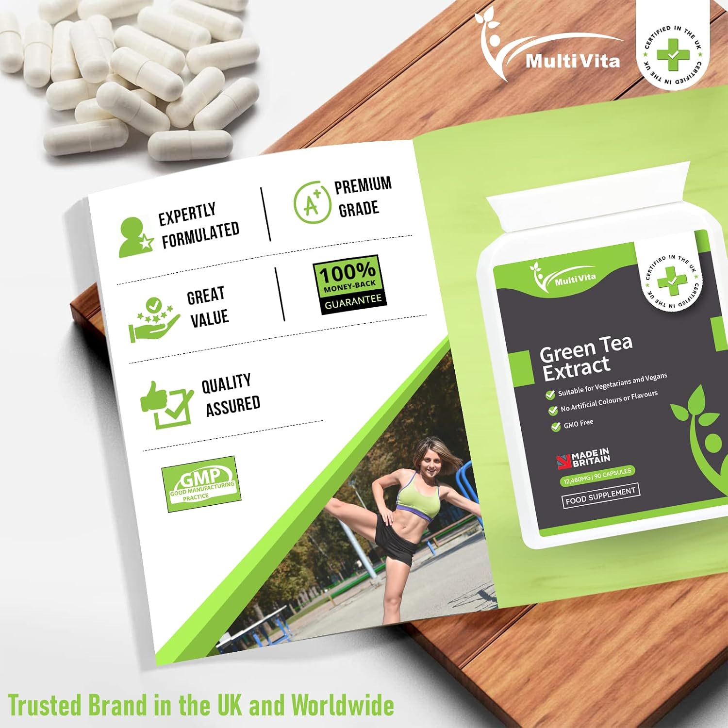Multivita Green Tea – 90 x 12,480mg High Strength Green Tea Extract ...
