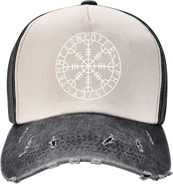 Vikings Helm of Awe Rune Baseball Cap Dad Hat Adjustable Classic Cotton ...