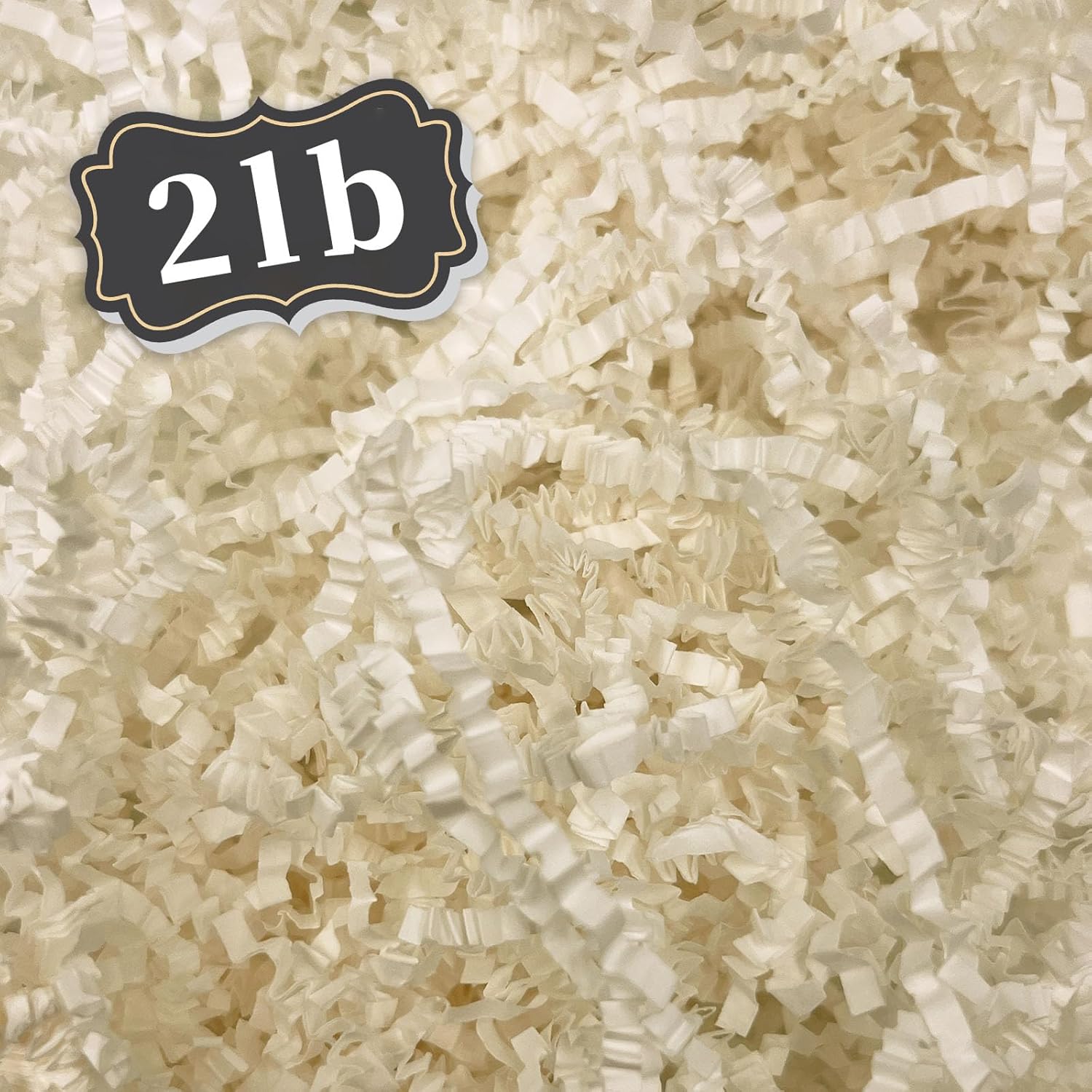 Amazon.com: ZEBMOON 2 LB Ivory Crinkle Cut Paper Shred Filler Great for ...