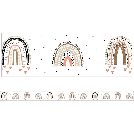 Amazon.com : Schoolgirl Style Simply Stylish Boho Rainbow and Heart ...