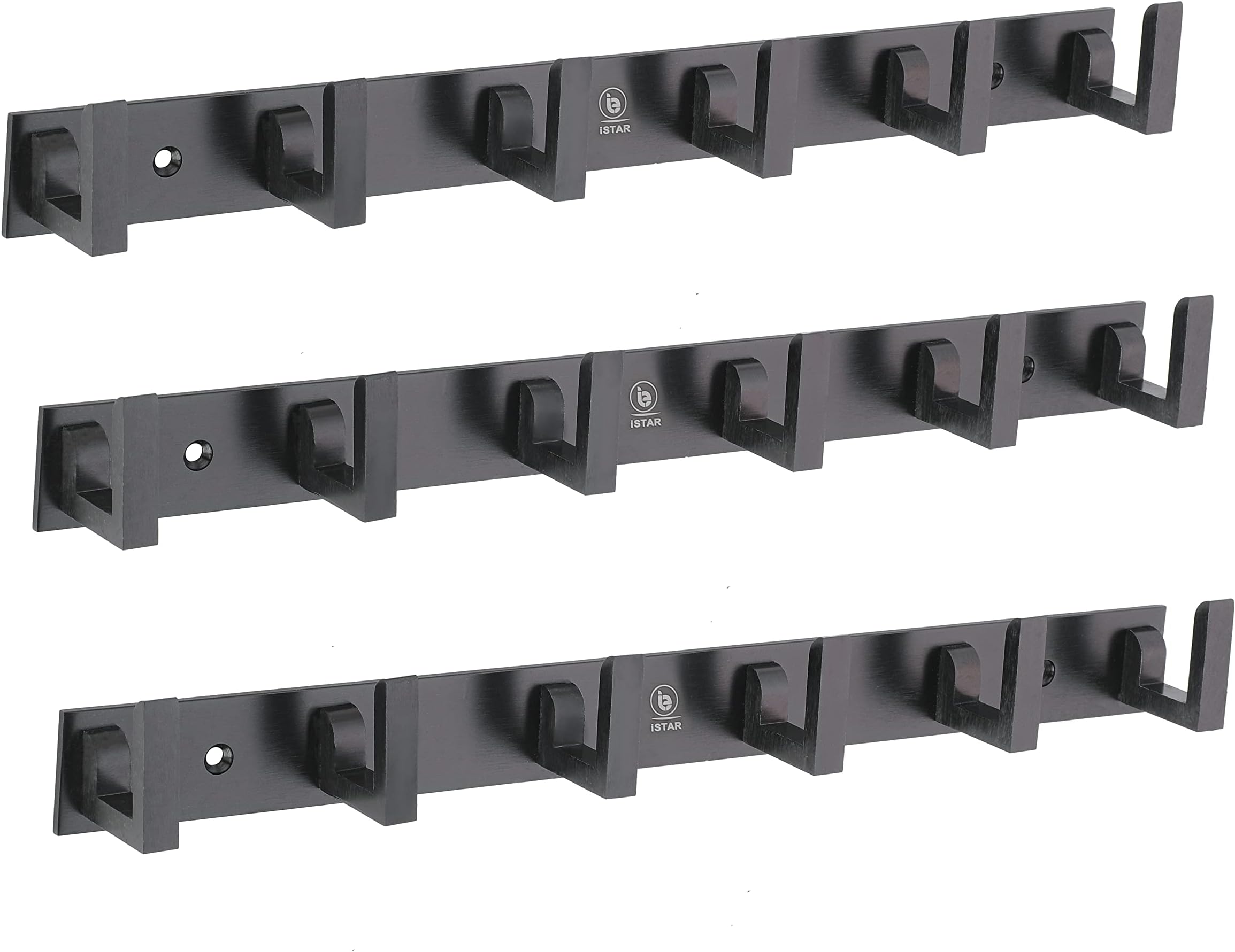 iSTAR 6 Pin Modern Bathroom Cloth Hooks Hanger Door Wall Bedroom ...