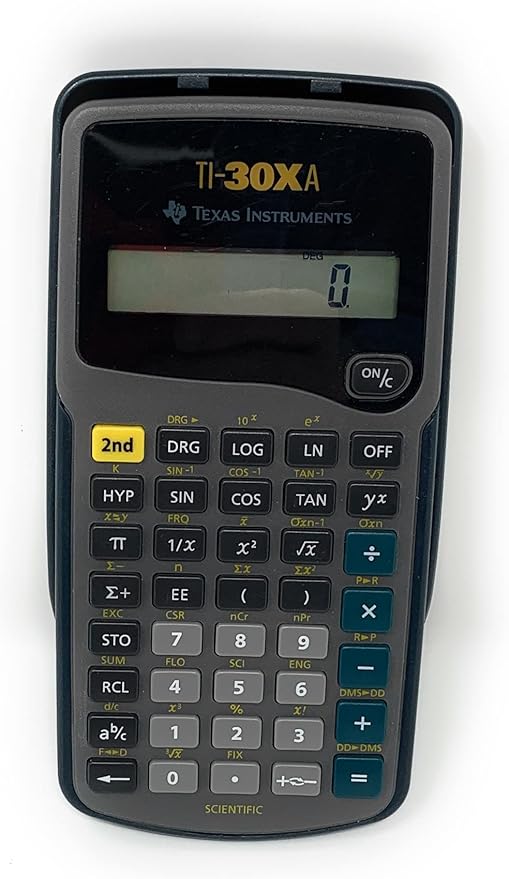 Texas Instruments TI30XA TI-30Xa Scientific Calculator, 10-Digit LCD ...