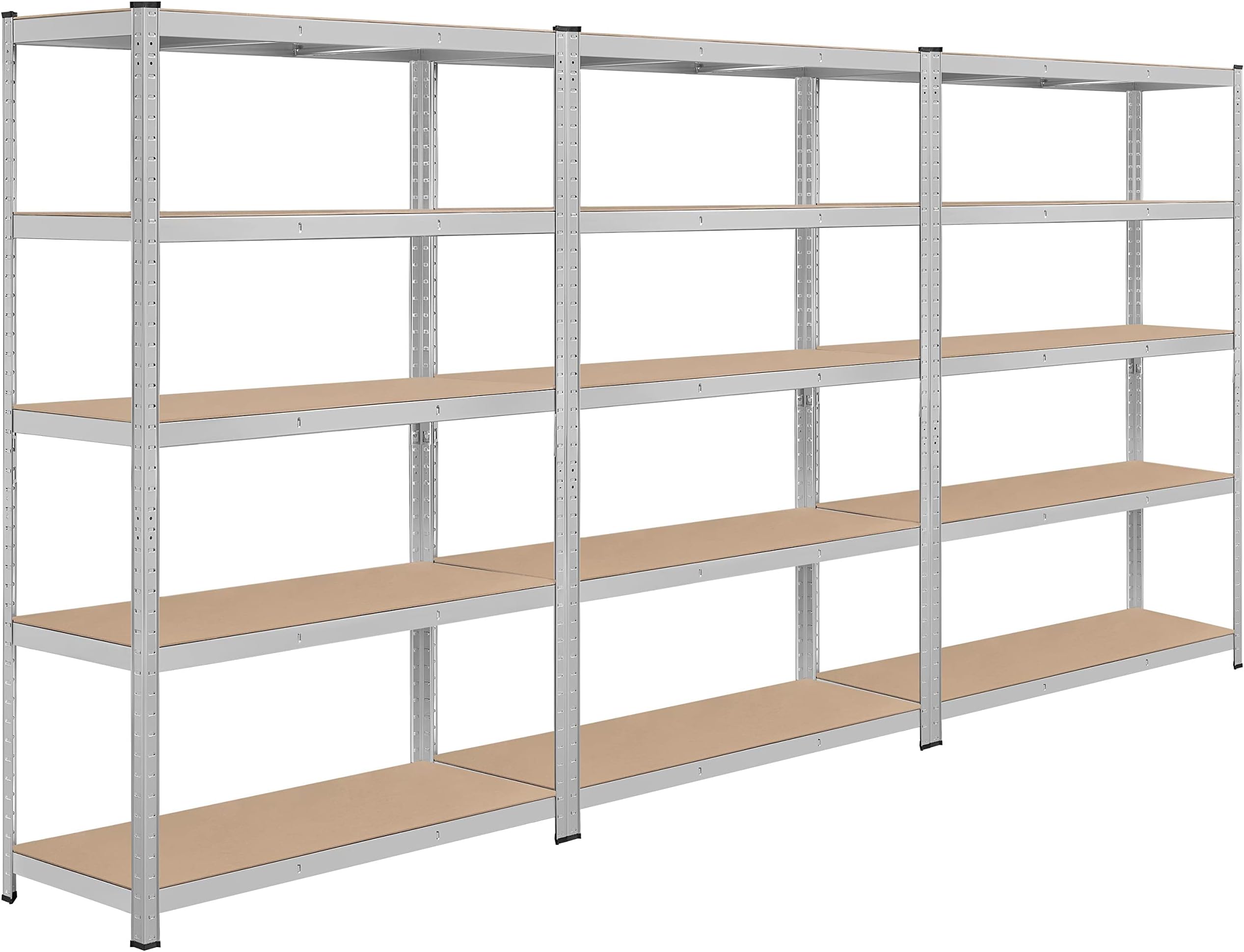 AUTOFU 5 Tier Heavy Duty Garage Shed Racking Shelving Storage Units ...