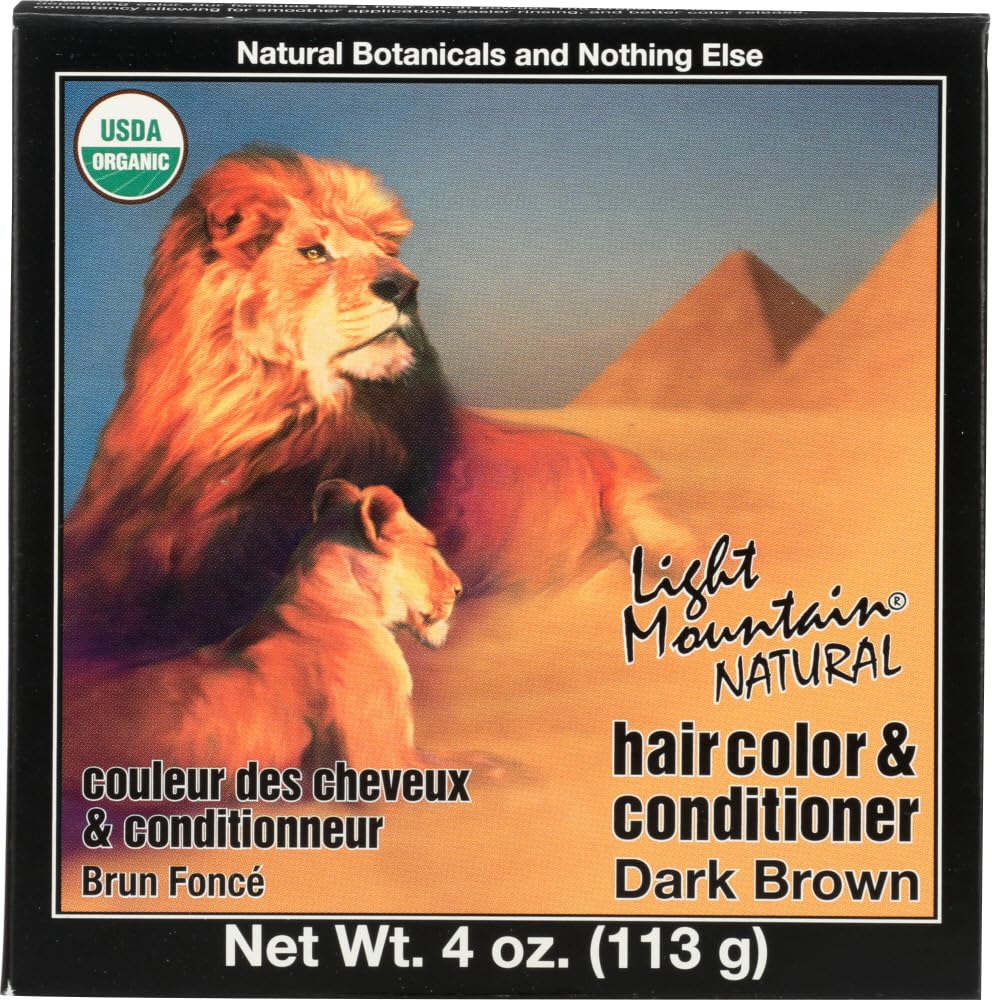 Amazon.com : Hair Color & Conditioner Dark Brown 4 Oz (100% Pure ...