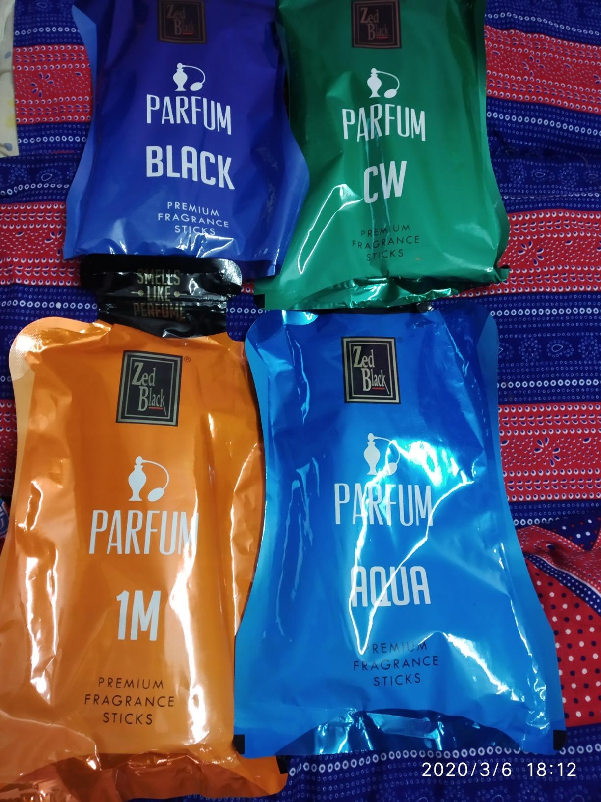 Zed Black Zipper-Parfum Mix-Medium Fragrance Incense Sticks (Pack of 4 ...