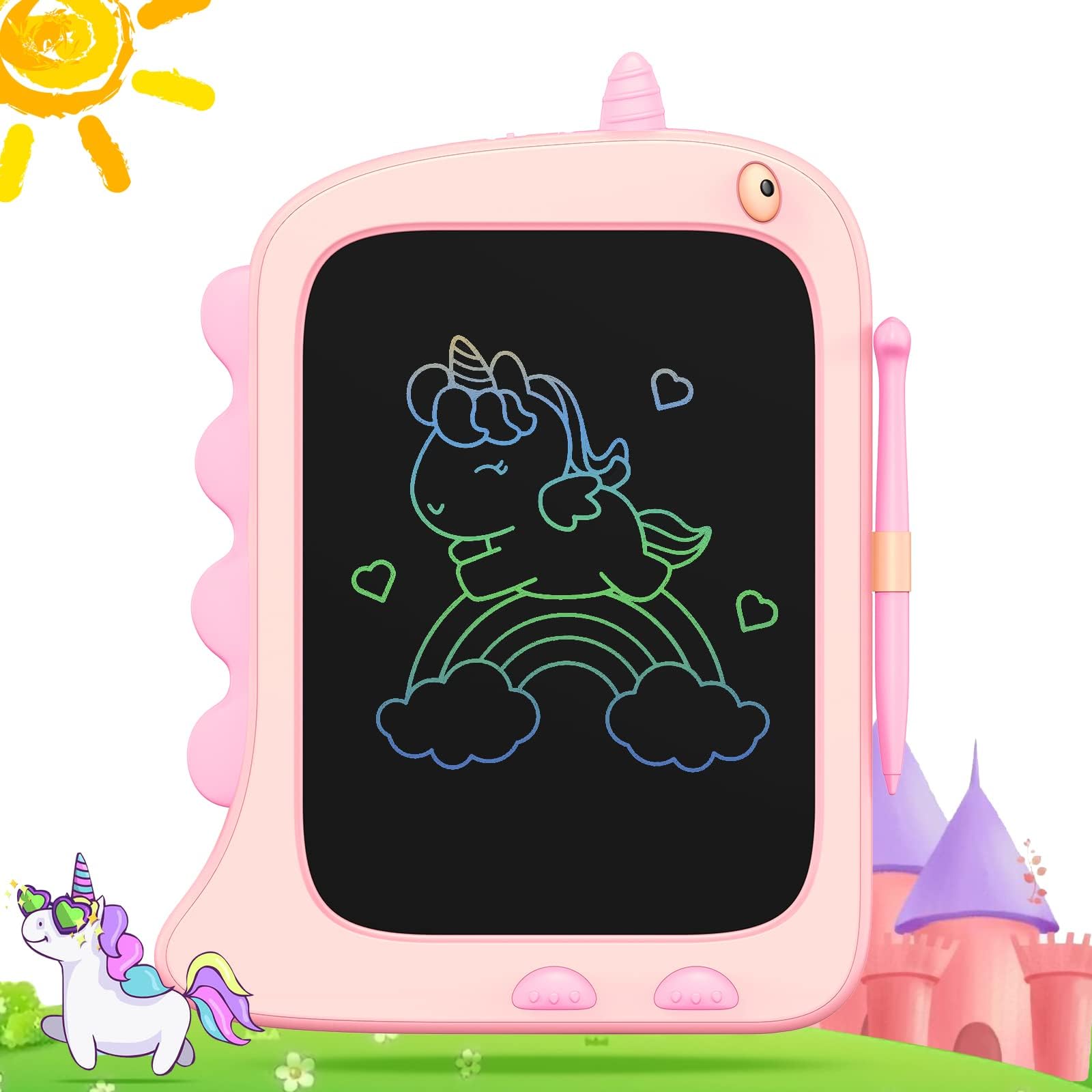 Amazon.com: TEKFUN LCD Writing Tablet Doodle Board, 10inch Colorful ...