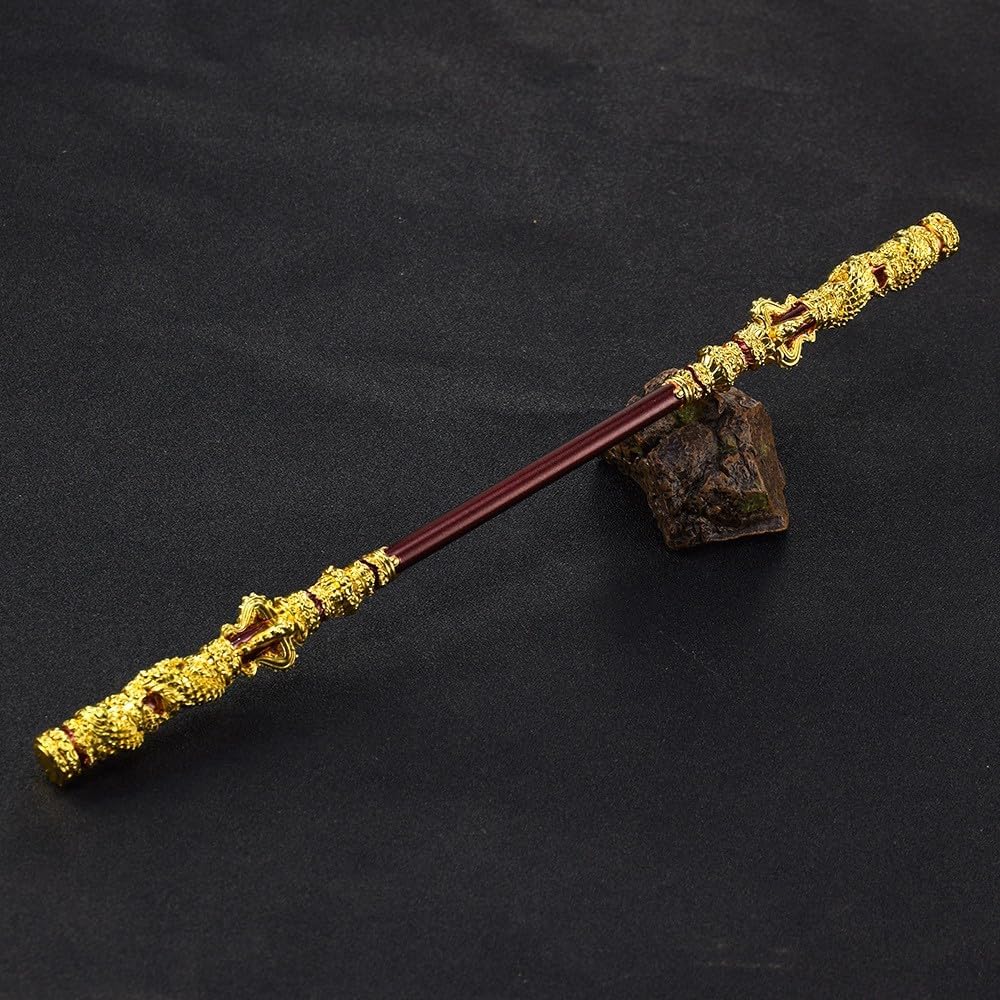 Amazon.com : HOMTOL Black Myth Wukong Weapon Ruyi Staff Martial Arts Bo Staffs for Game ...