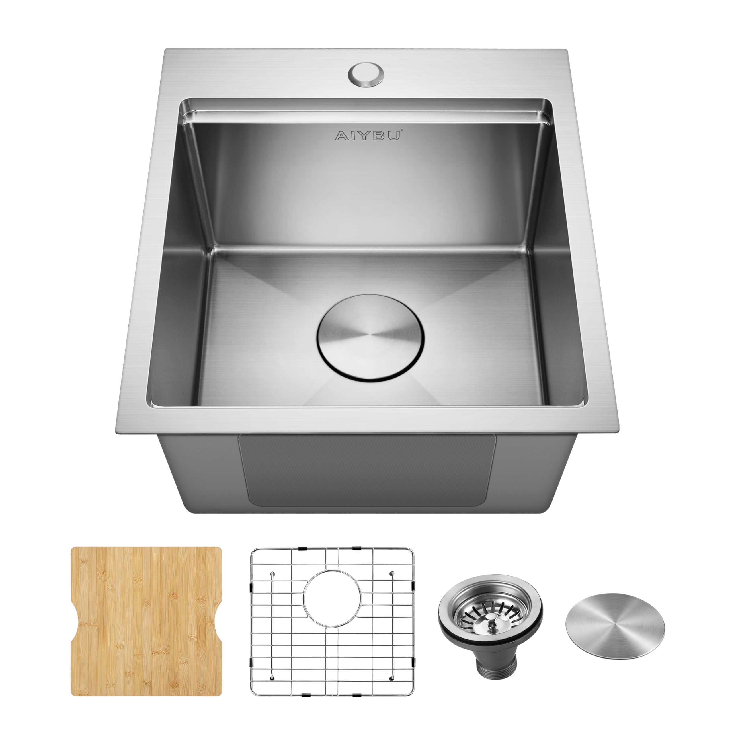 Bar Sink,Bar Sink Drop In,17x19 Inch Kitchen Sink Drop In,Single Bowl ...