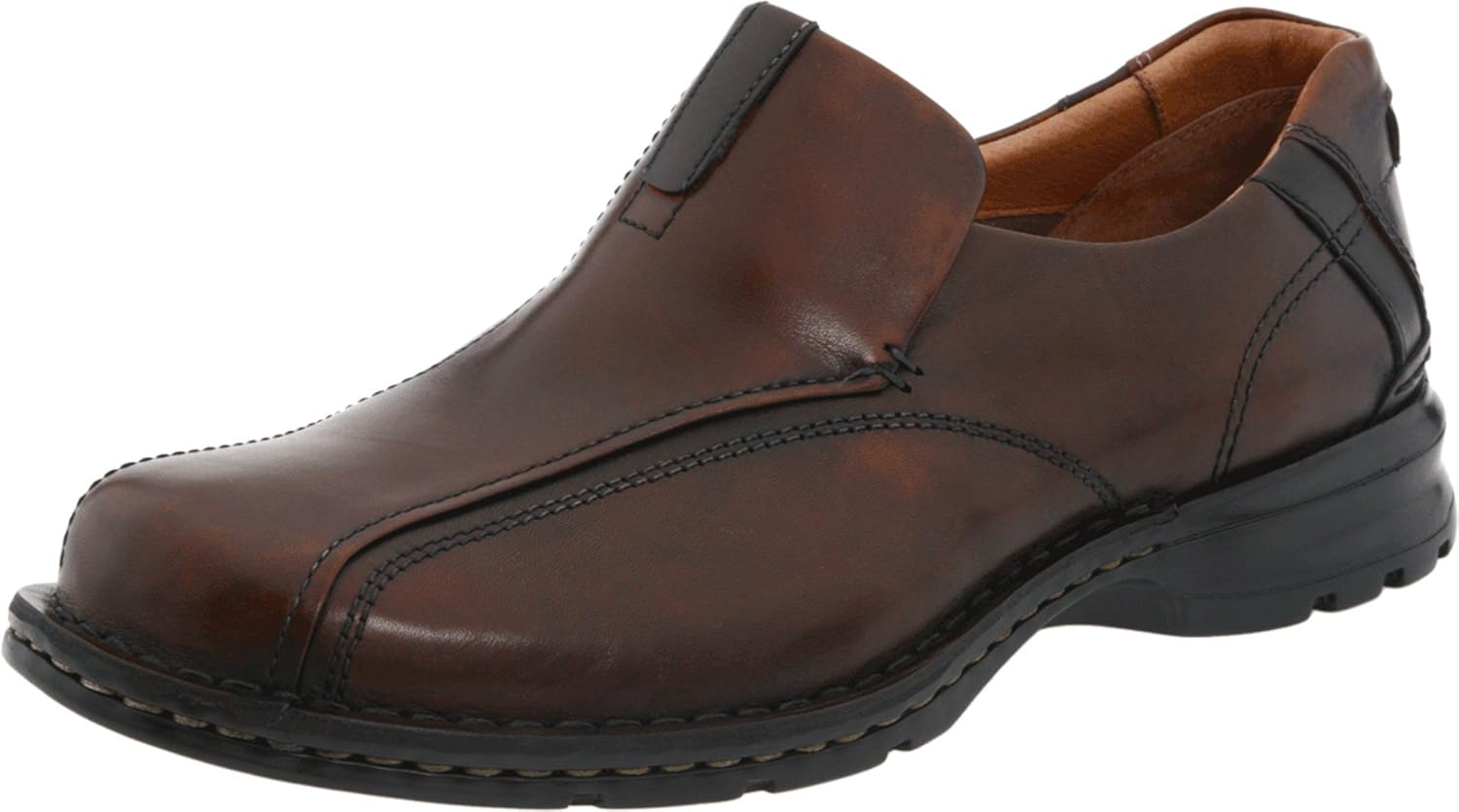 Amazon.com | Clarks Men's Escalade Slip-On,Brown Leather,11 M | Loafers ...