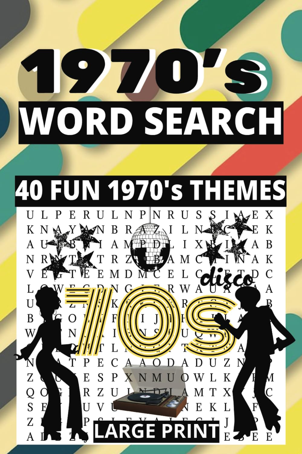 1970s Word Search: 70s Themed Puzzle Book for Adults, Seniors and Teens ...