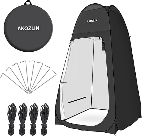 AKOZLIN Pop Up Shower Tent Instant Privacy Tent Dressing Changing ...