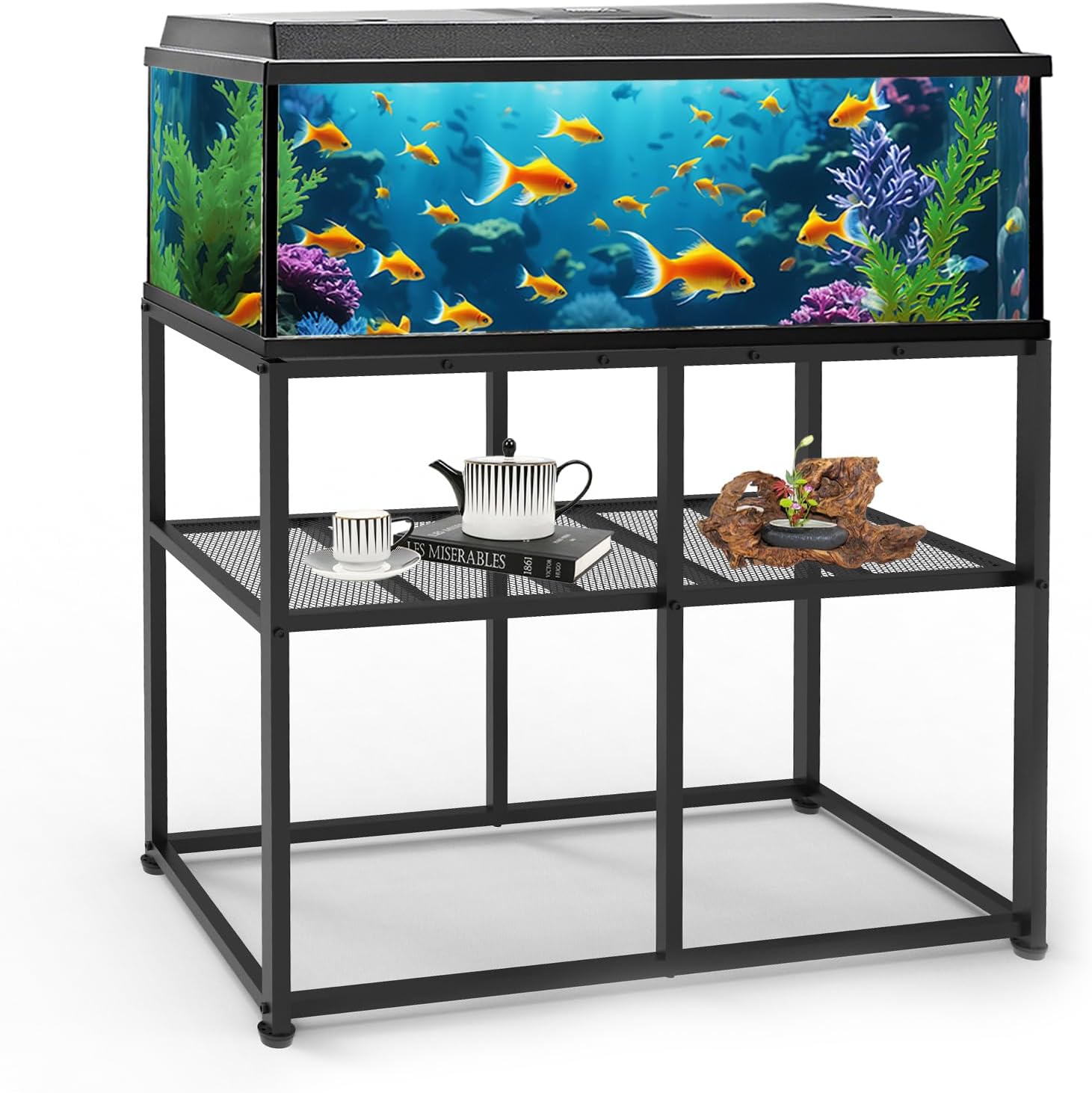 Amazon.com : Fish Tank Stand,Heavy Duty Aquarium Stand, 40 Gallon Tank ...