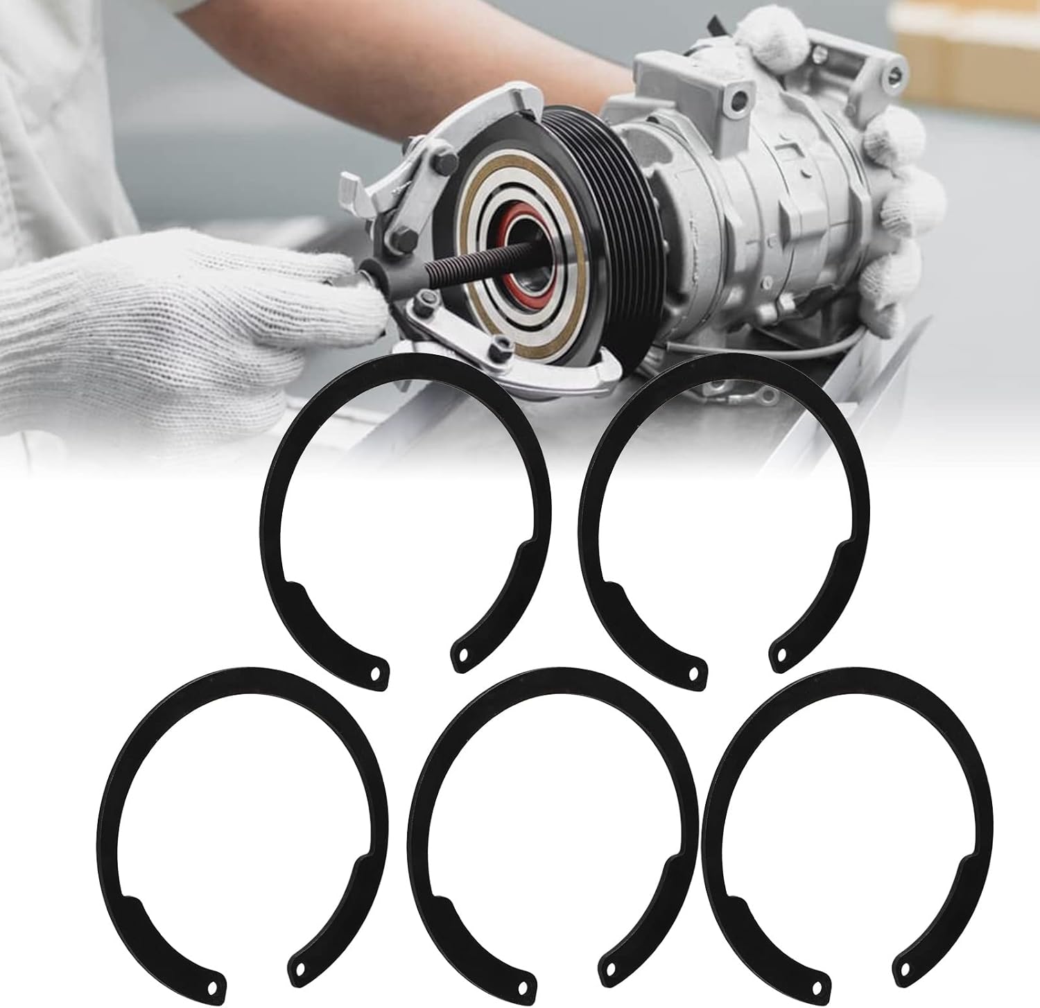 Amazon.com: AC Compressor Clutch Snap Ring, 50pcs Snap Ring C-Clip ...