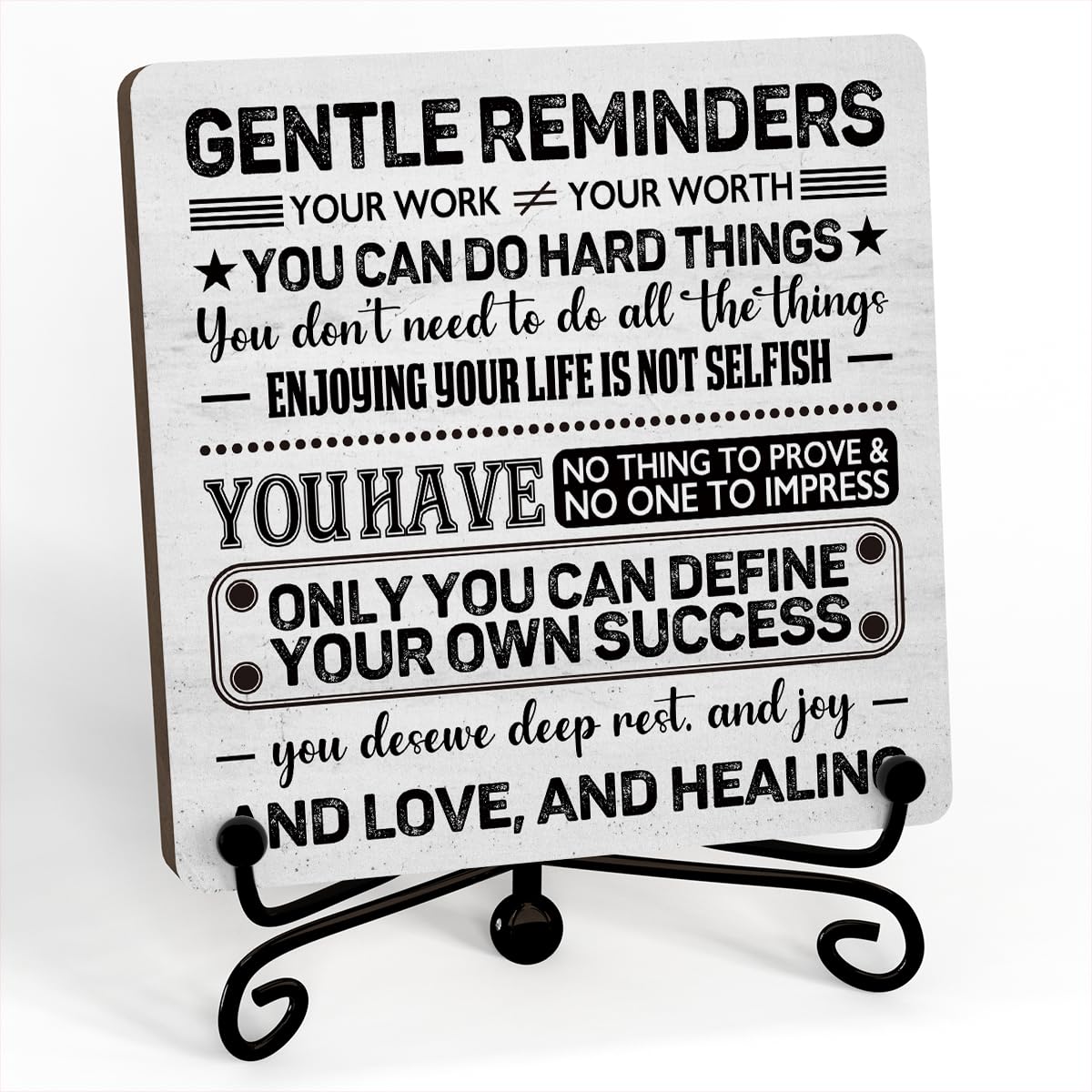 Amazon.com : Inspirational Quotes Signs For Home Decor, Gentle ...