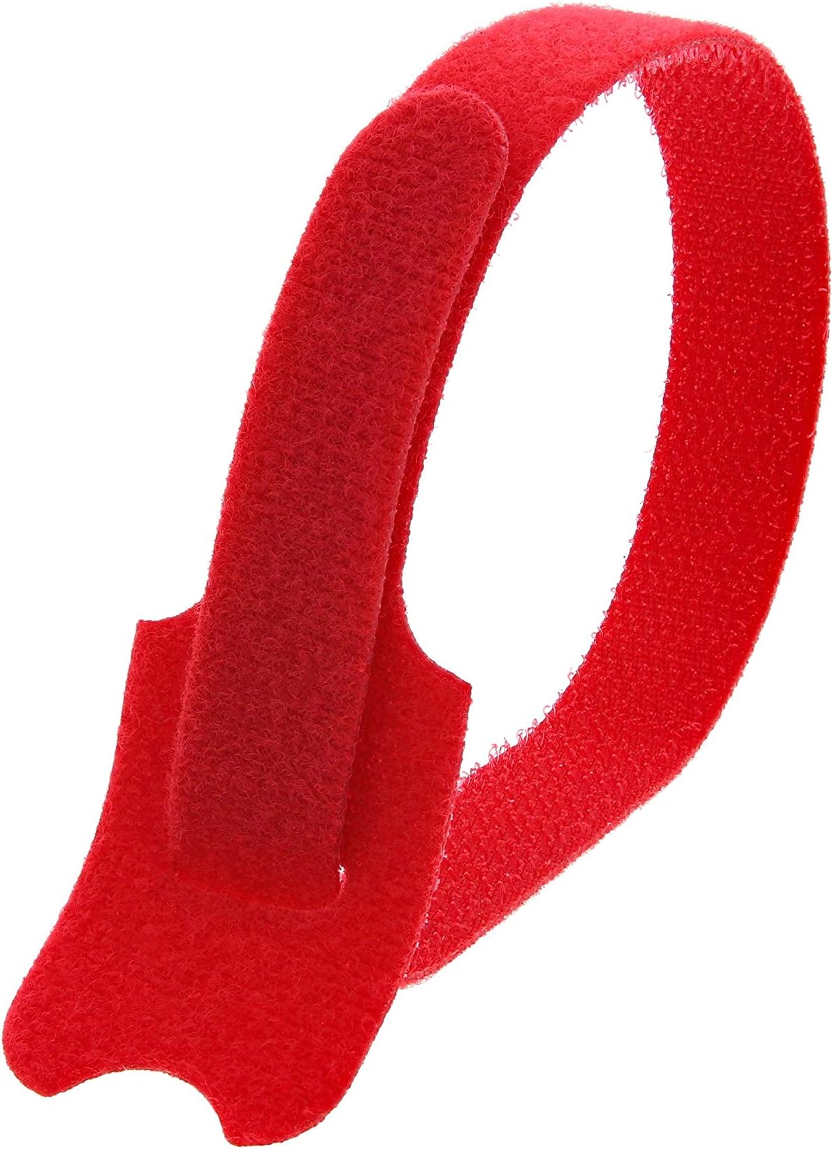 Amazon.com: Secure 12 Inch Red Hook and Loop Tie Wrap - 50 Pack ...