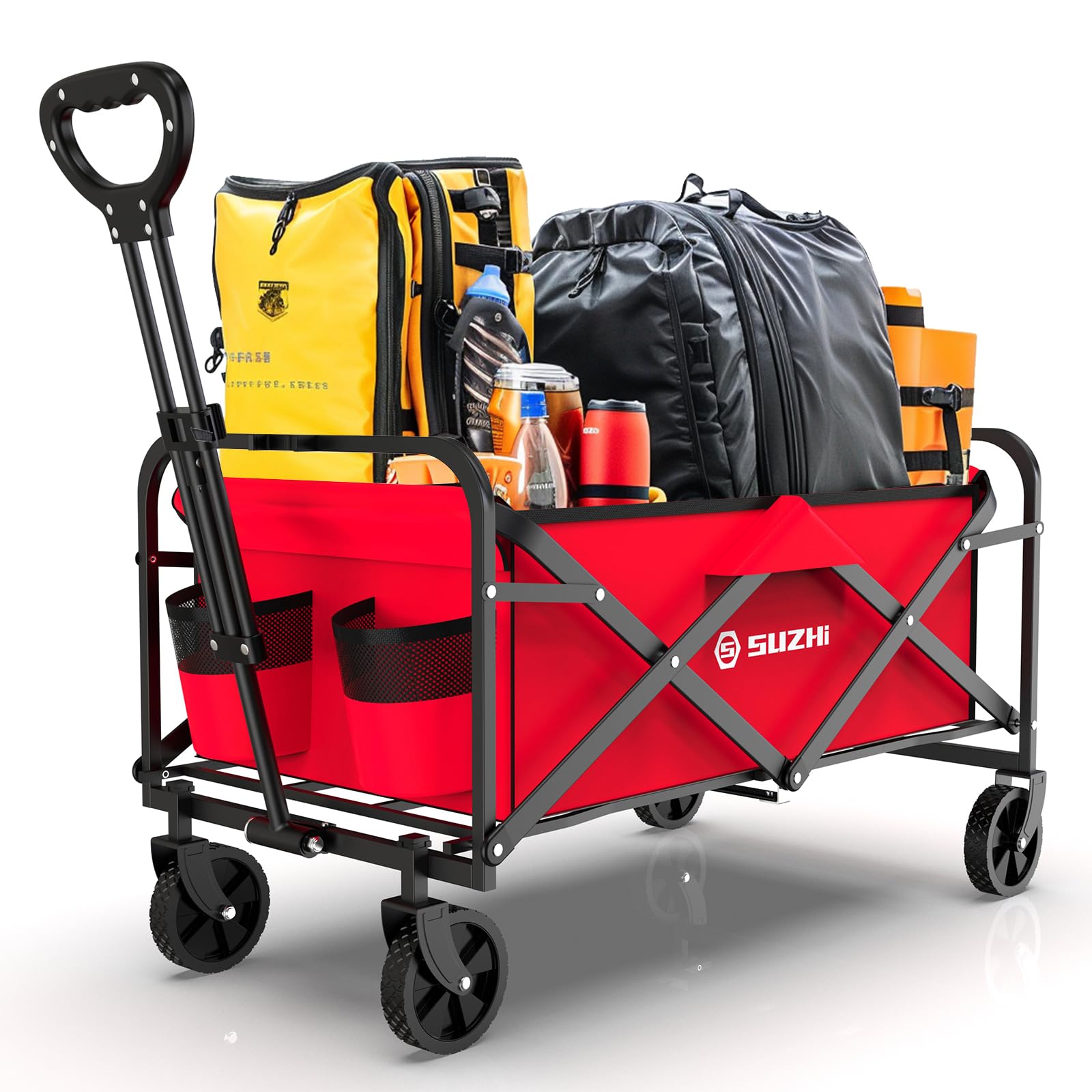 Snapklik.com : Small Collapsible Foldable Red Grocery & Apartment ...